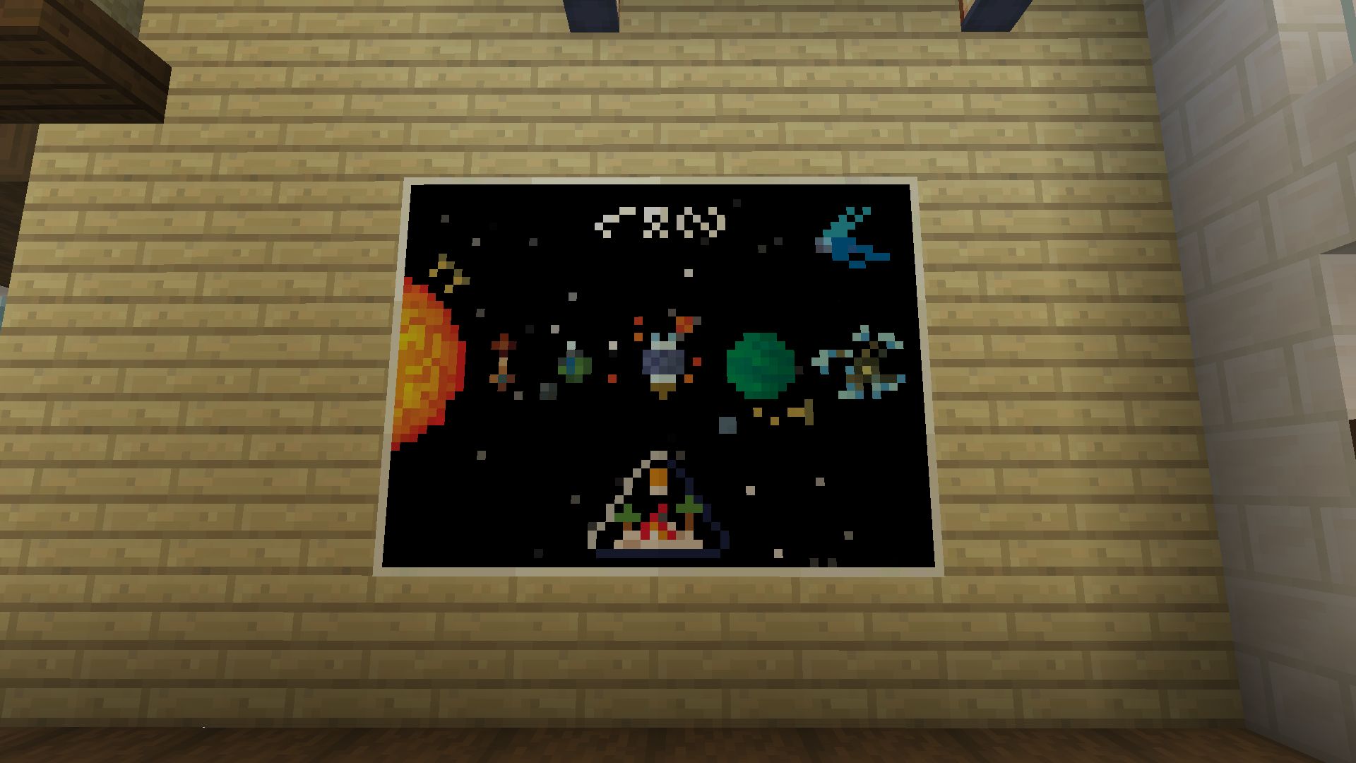 I made the Outer Wilds Map into a Minecraft painting! | Scrolller