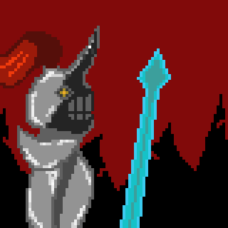 I made undyne pixel art, it's trash but also my best pixel art so far :P | Scrolller