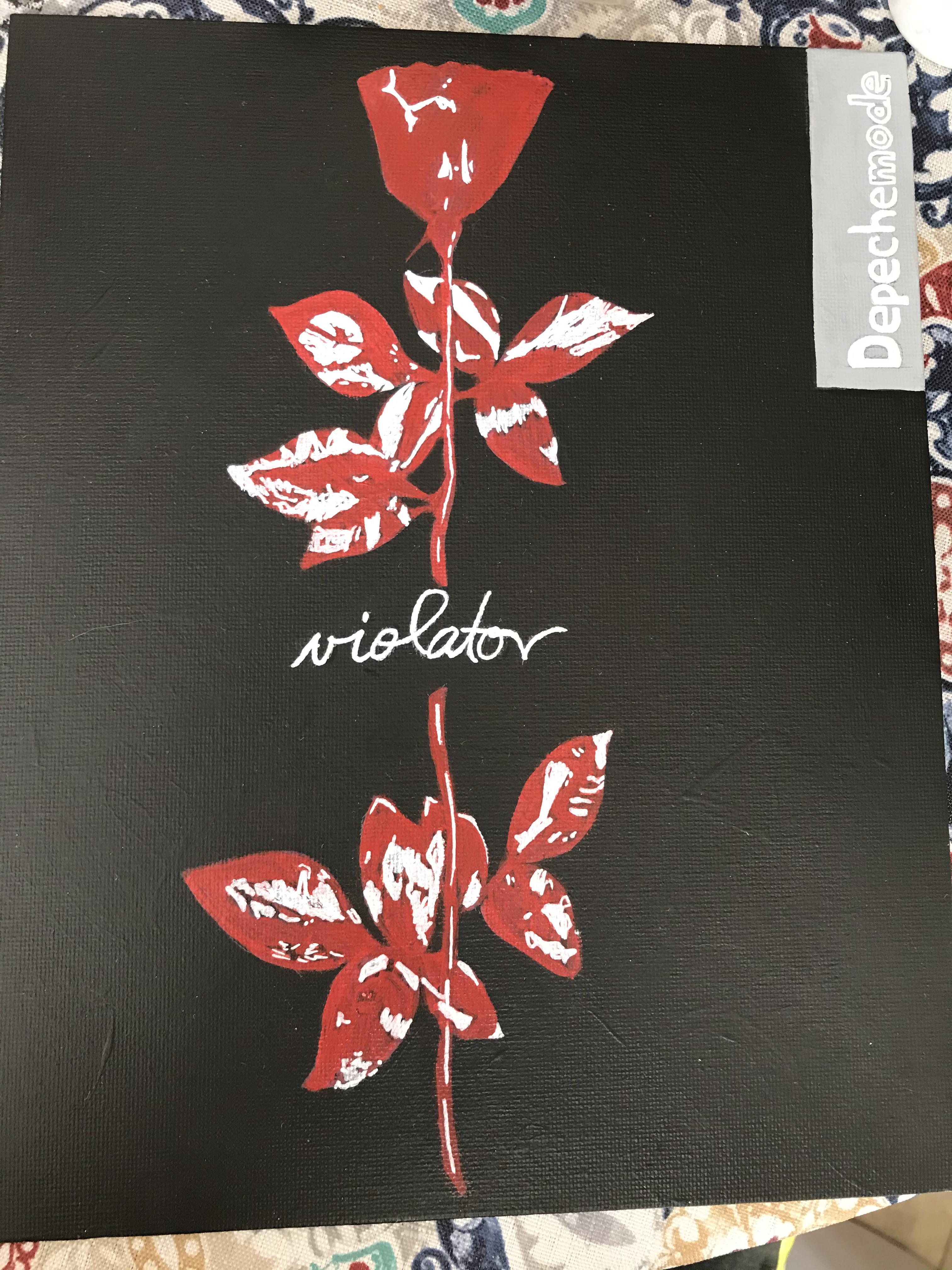 I painted the violator album cover :) | Scrolller