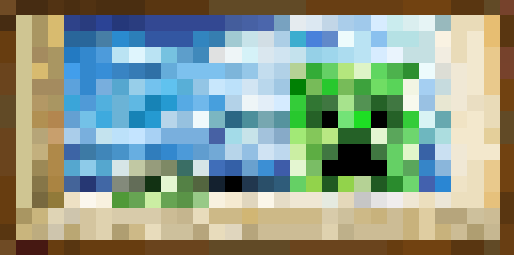 I recreated the infamous Minecraft Creeper Painting in Procreate (HQ) | Scrolller