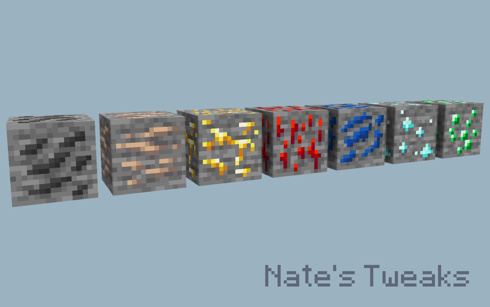 I remade all the ores to be more unique in my texture pack! | Scrolller