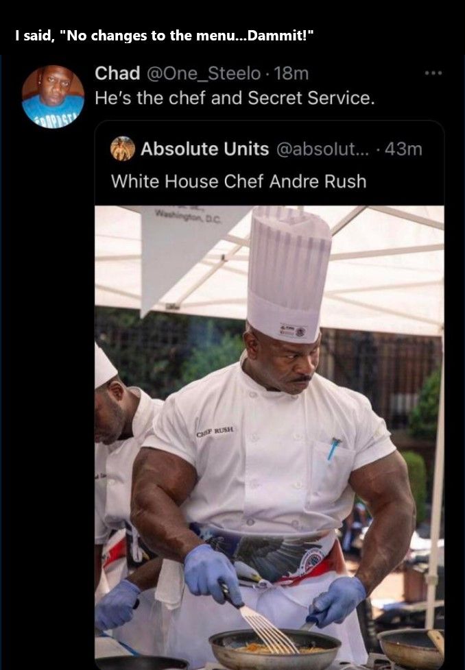 I said, "No changes to the menu...Dammit!" | Scrolller