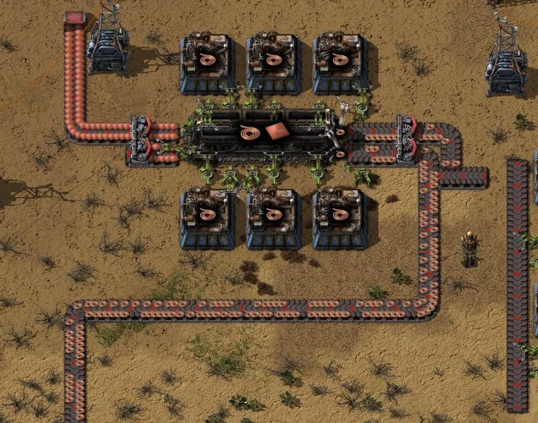 I started using cargo wagons to make modular little mini factories. They shine when making ...