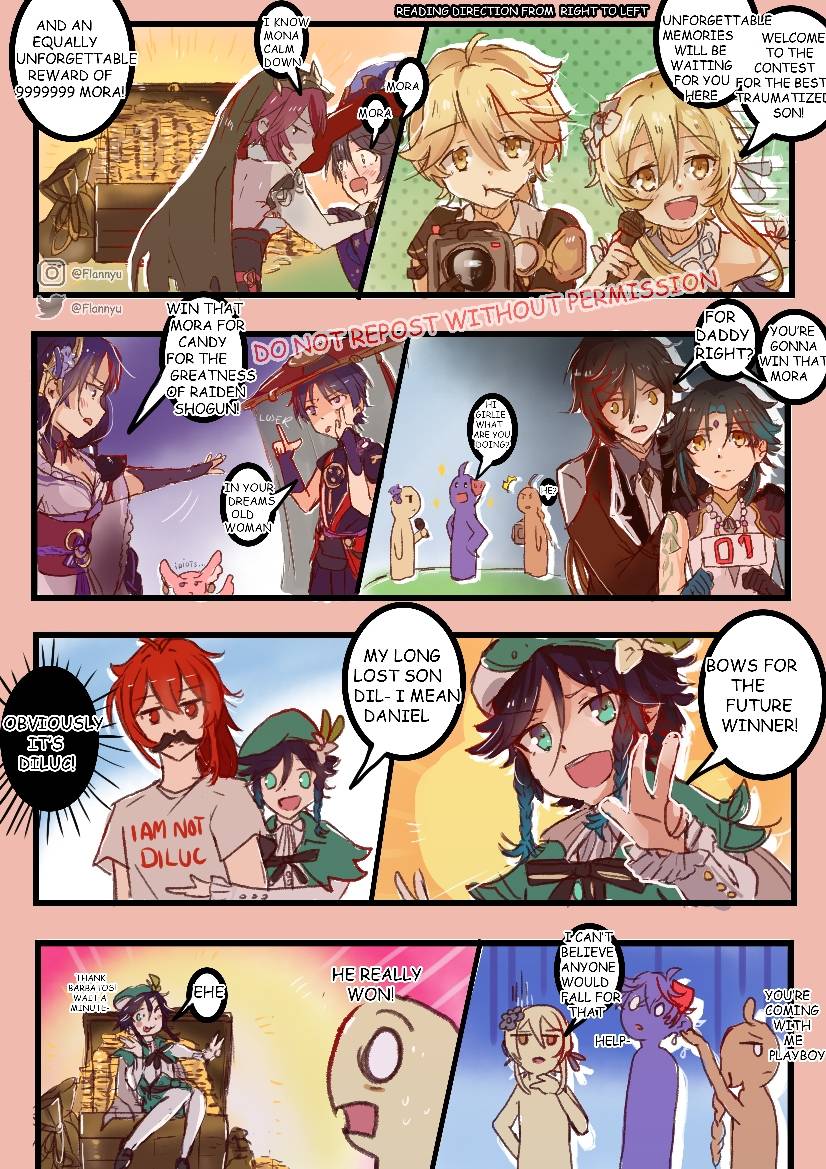 I think daniel is diluc, but I'm not sure... | Scrolller