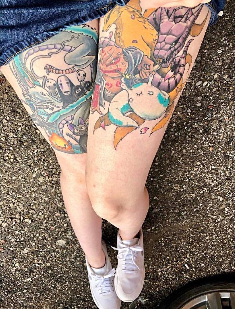 I thought my fellow Naruto fans might appreciate the start of my thigh ... I thought my fellow Naruto fans might appreciate the start of my thigh ...