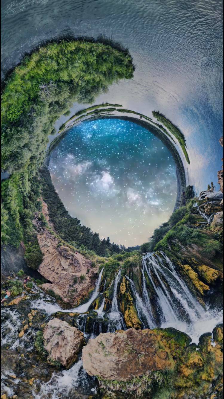 I took a 360 pic with my drone and inverted it | Scrolller