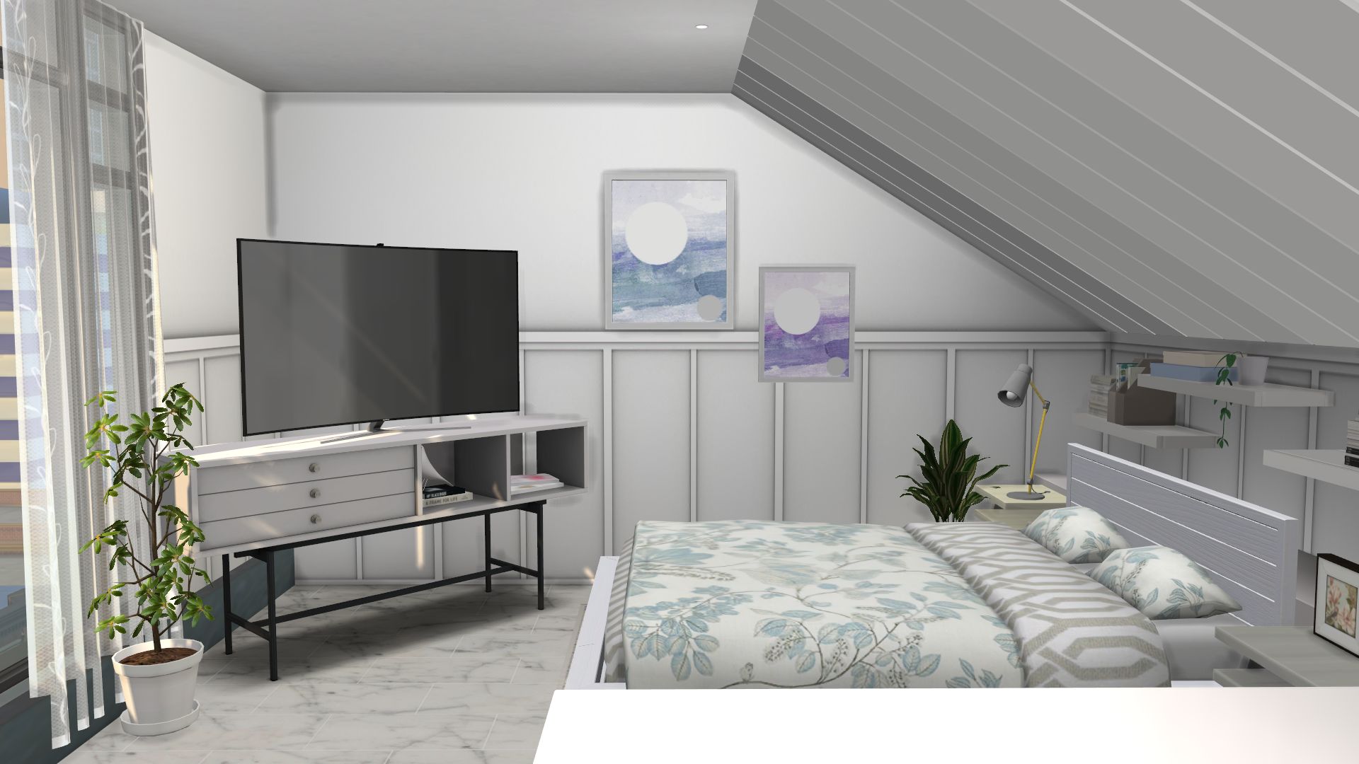 I tried to build a modern attic apartment, what do you think? | Scrolller