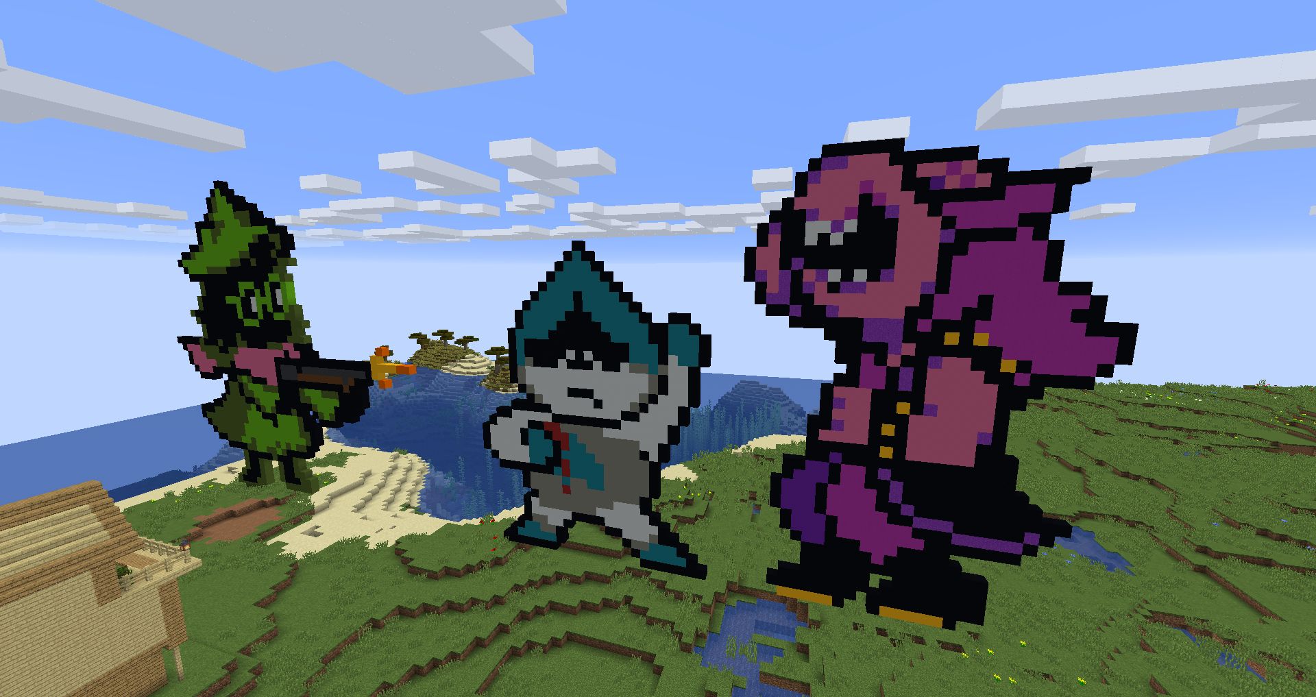 I was bored, so I built a Deltarune 2 scene in Minecraft | Scrolller
