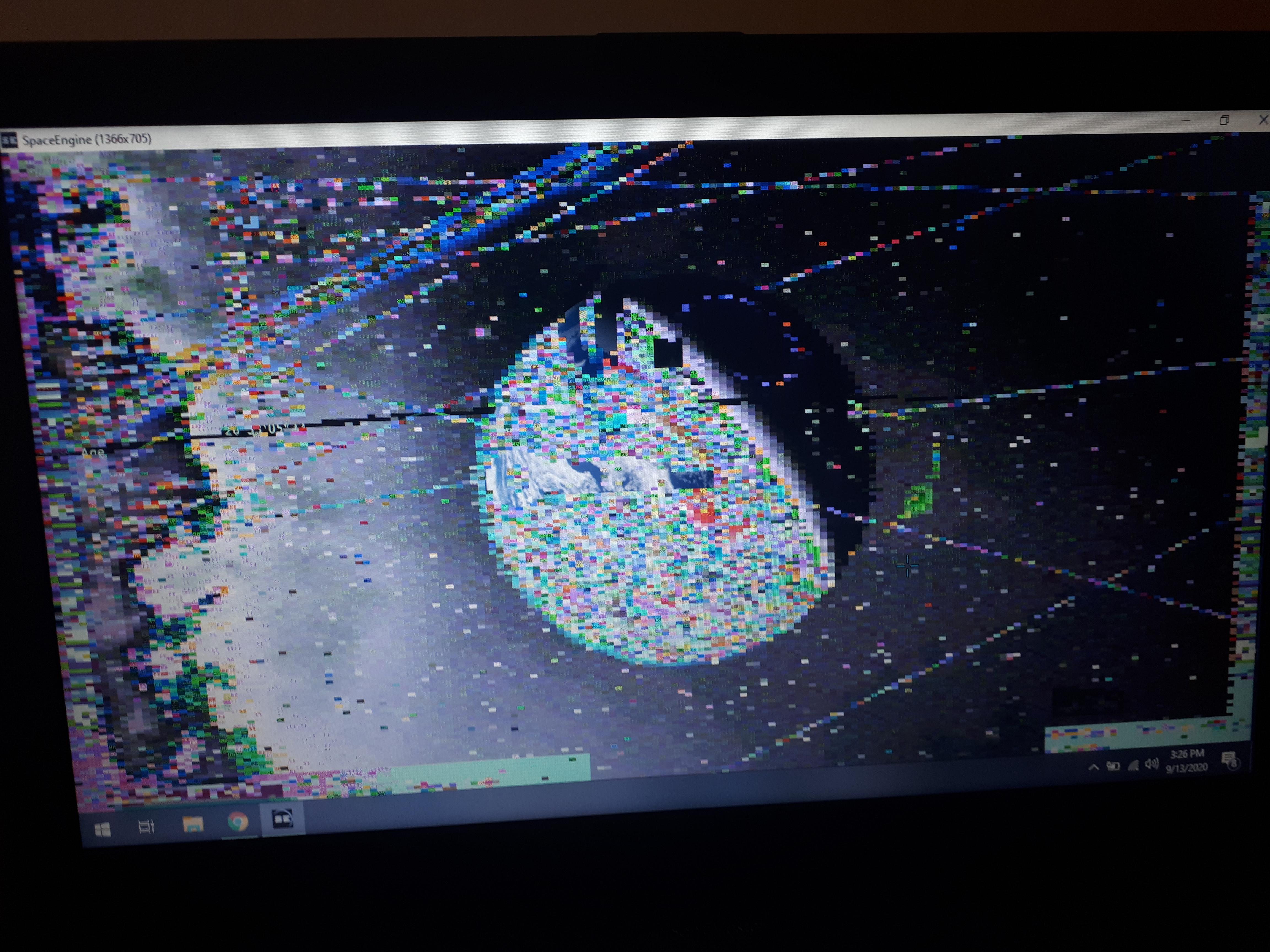 I was looking at a pulsar star and then my whole game glitched, I tried reinstalling but nothing ...