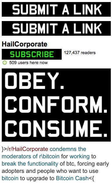 I was randomly reading the sidebar at /r/HailCorporate... | Scrolller