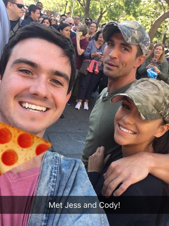 I was walking to the subway and bumped into Jess and Cody! They are super nice and friendly ...