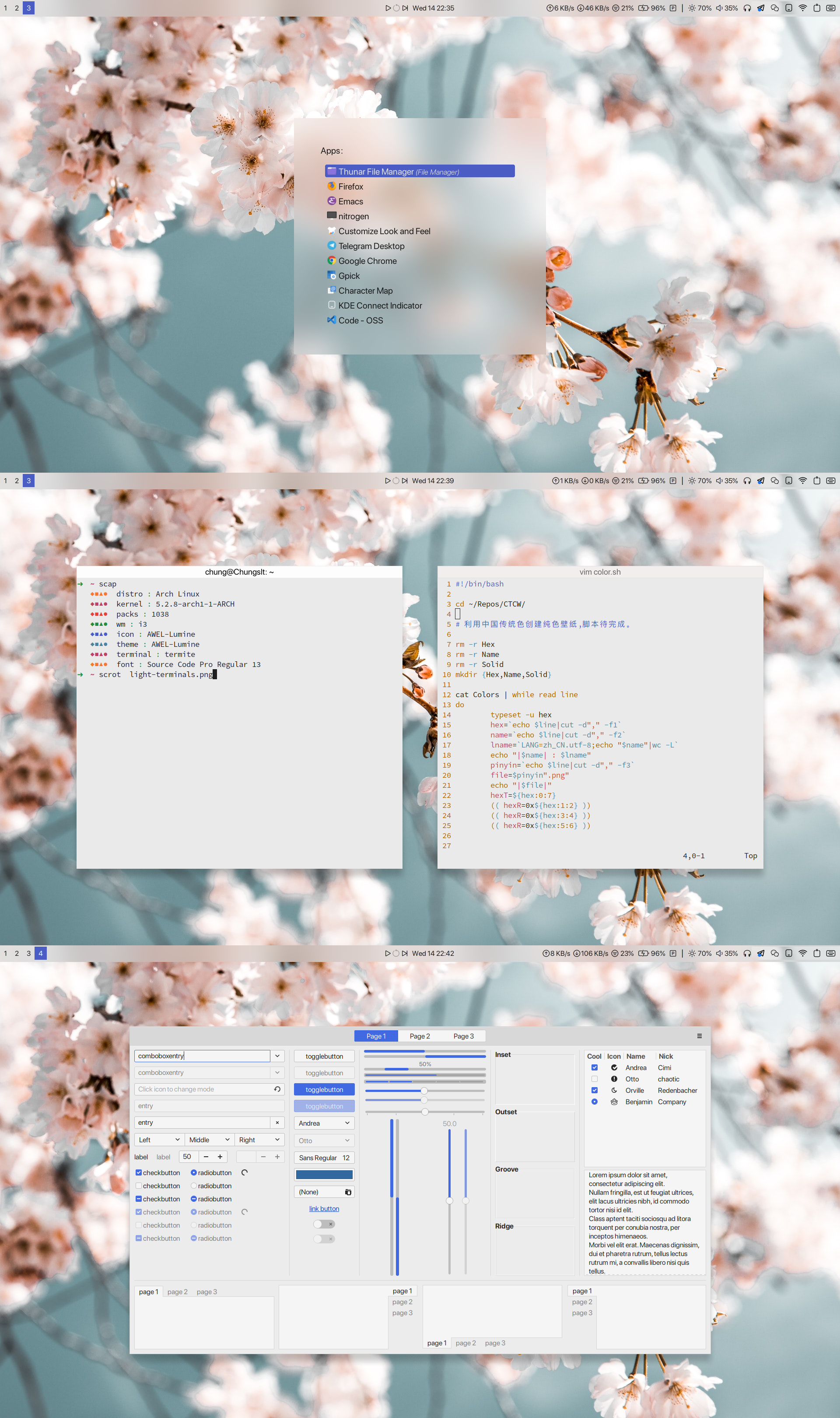 [i3-gaps ] Light-mode | Scrolller