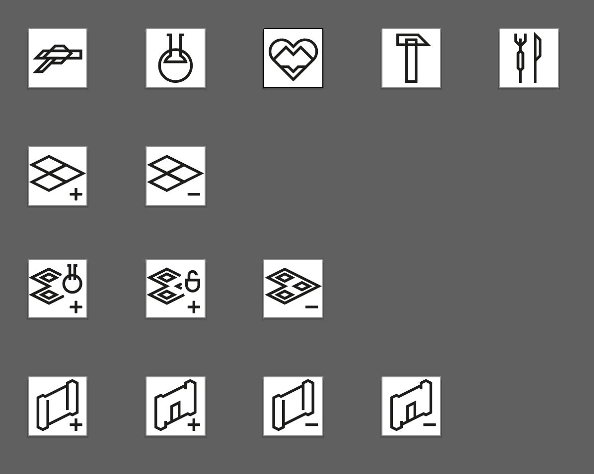 Art Deco inspired icons. How would you interpret the meaning of those graphics? | Scrolller
