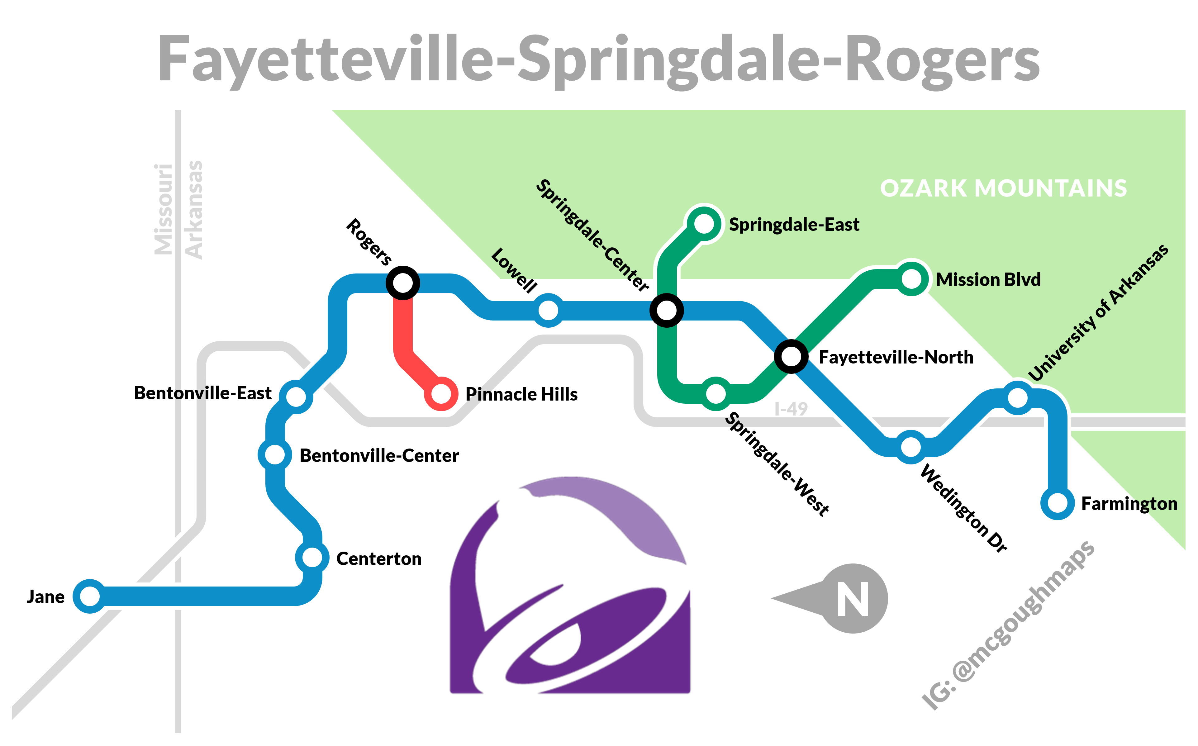 If Taco Bell connected their locations with a rail system | Scrolller