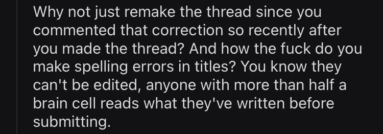 If you make spelling errors, you’re dumb | Scrolller