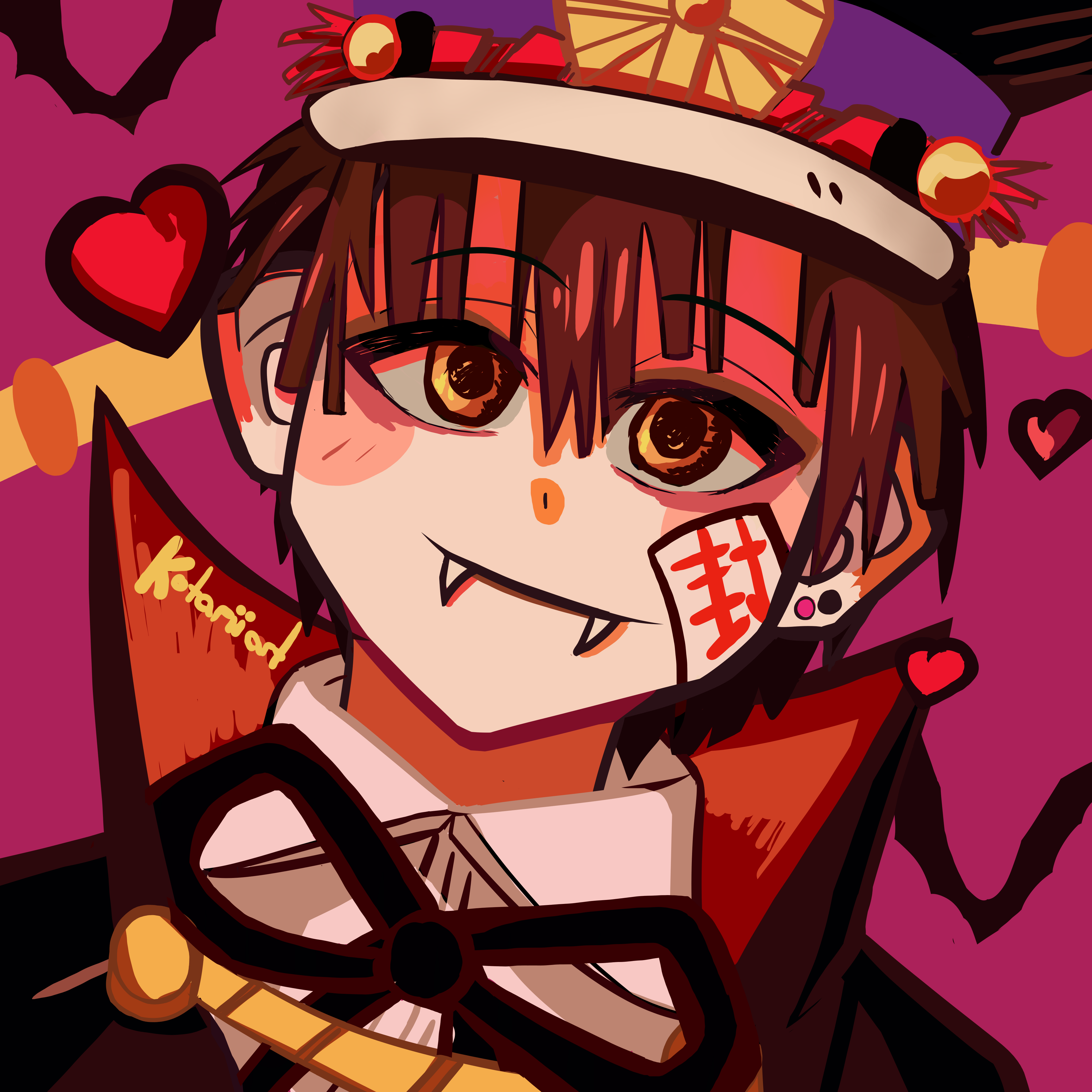 [IG: Kotariiart] Felt like drawing vampire Hanako | Scrolller