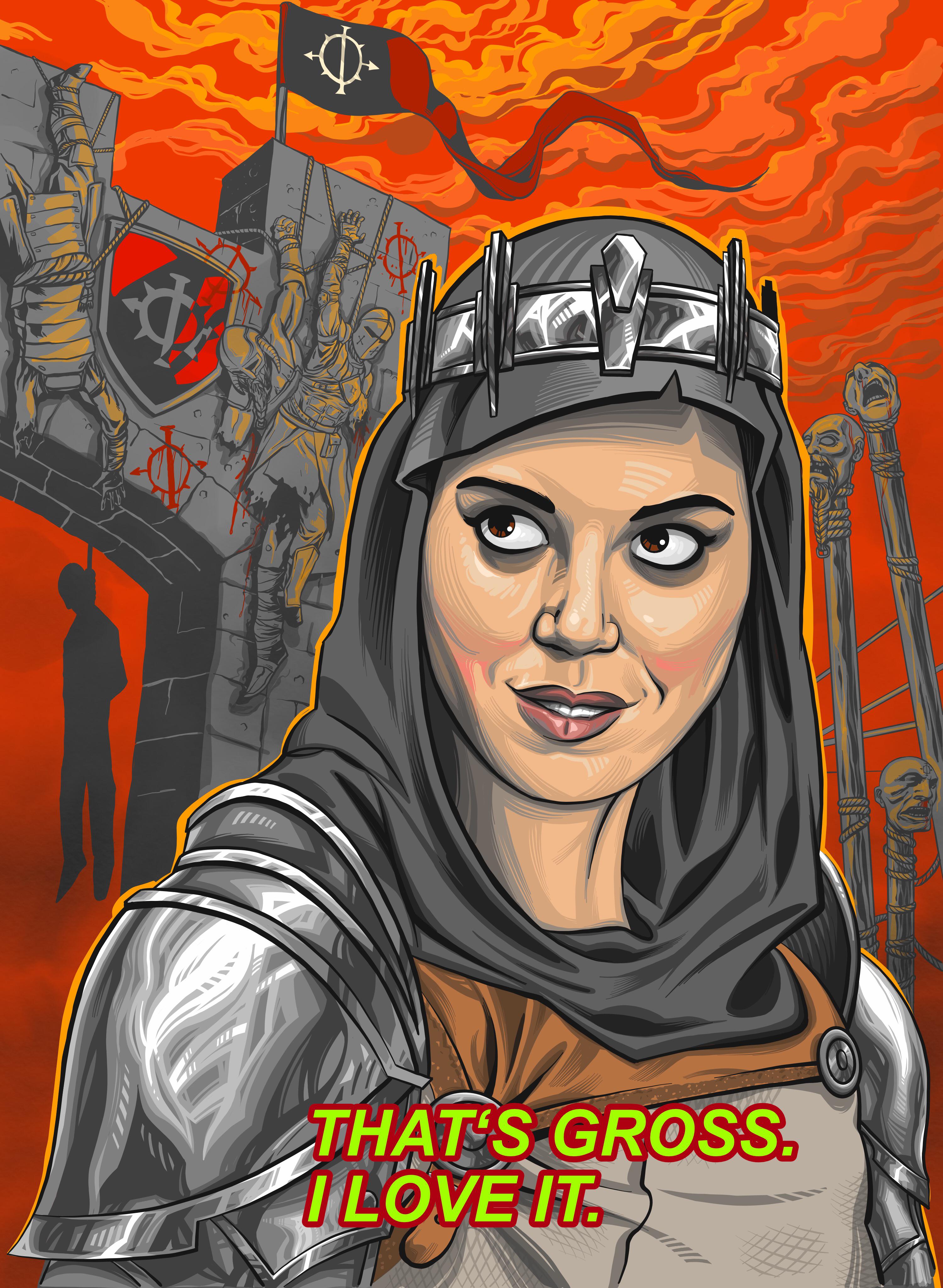 Illustration of A.P. as a Black Prior from the video game For Honor I did. Enjoy! | Scrolller