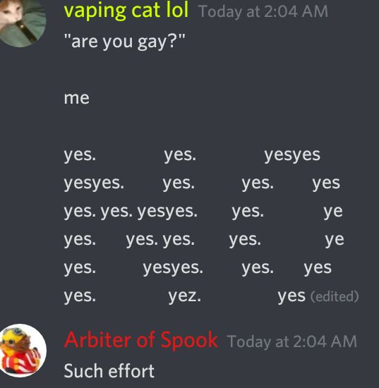 i'm vaping cat lol on discord | Scrolller