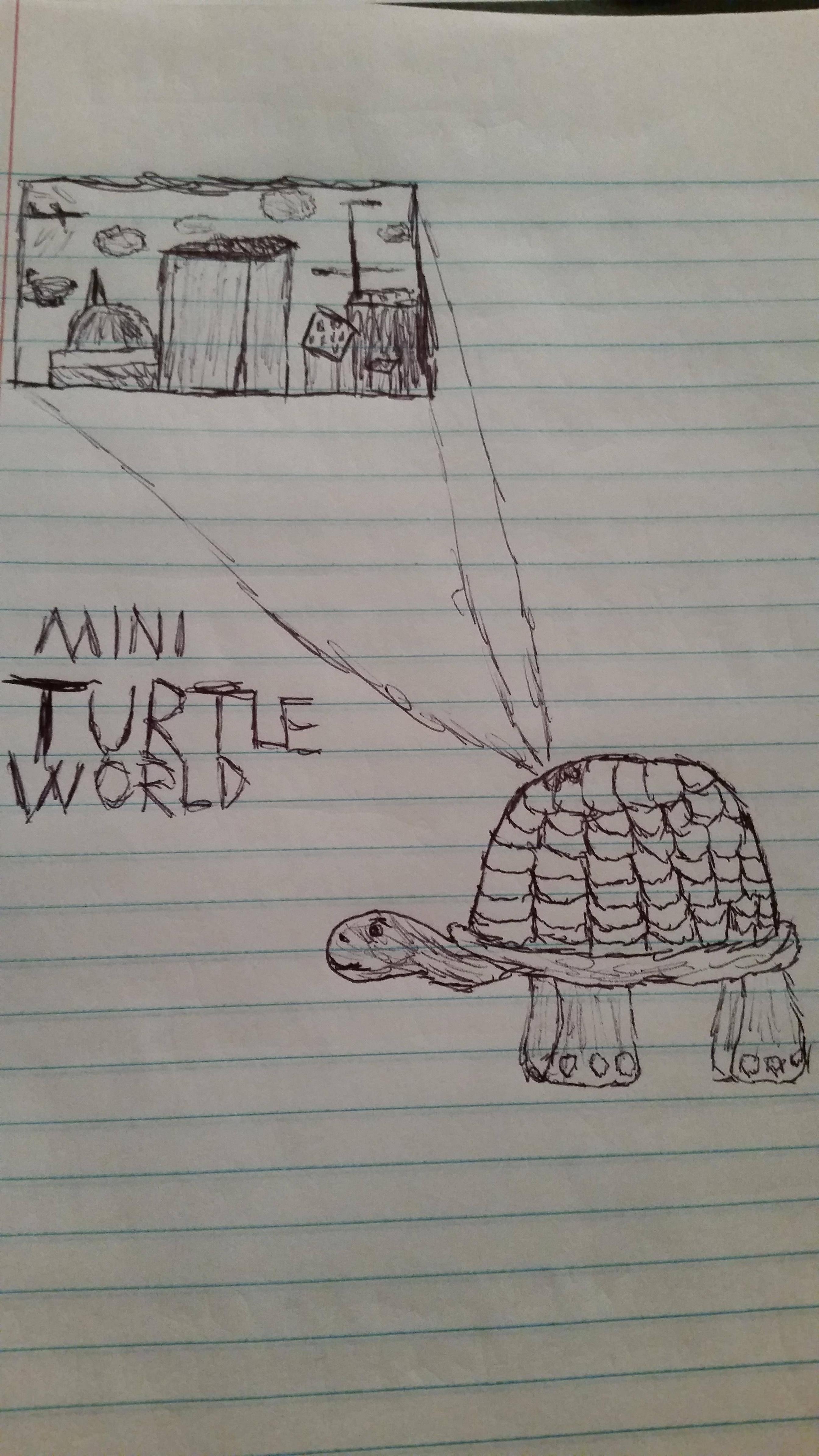 Imaginary turtle mini world | Scrolller