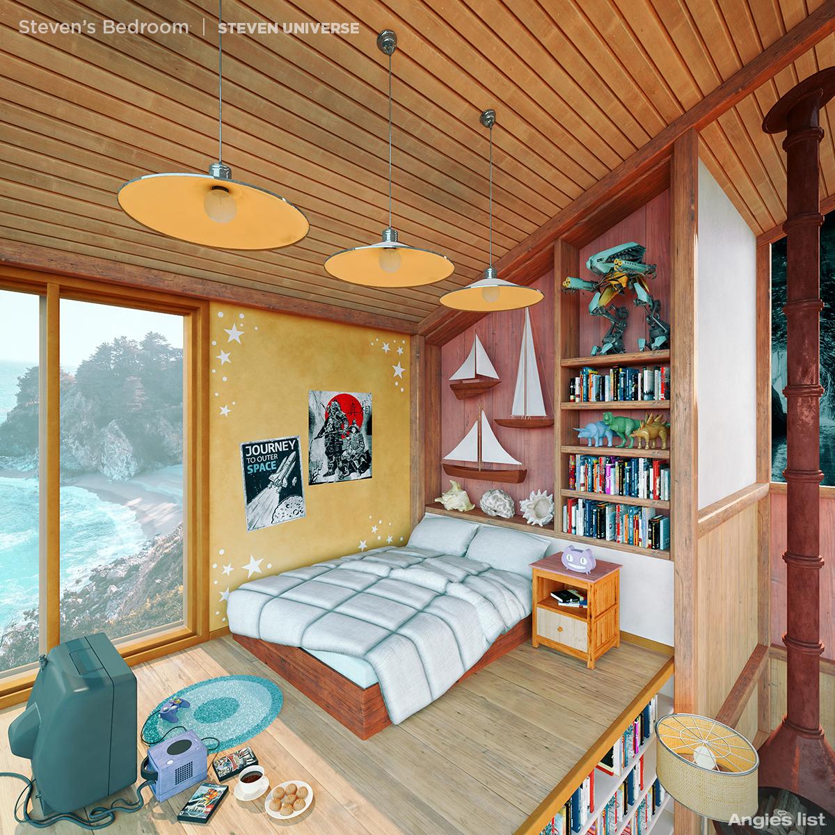 Imagining how Steven's bedroom would look like in the real world | Scrolller