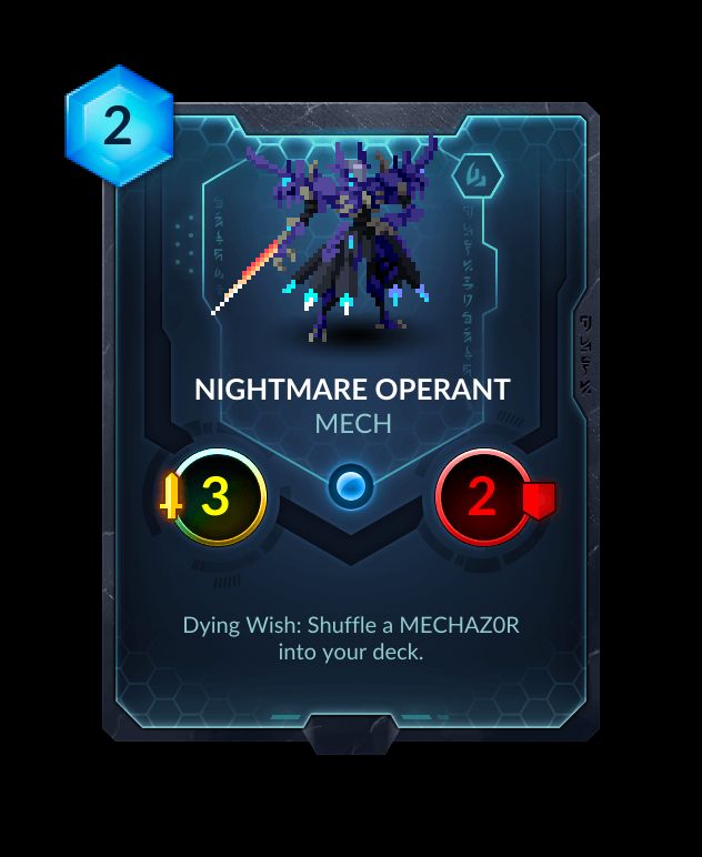 Immortal Vanguard Abyssian Reveal - Nightmare Operant | Scrolller
