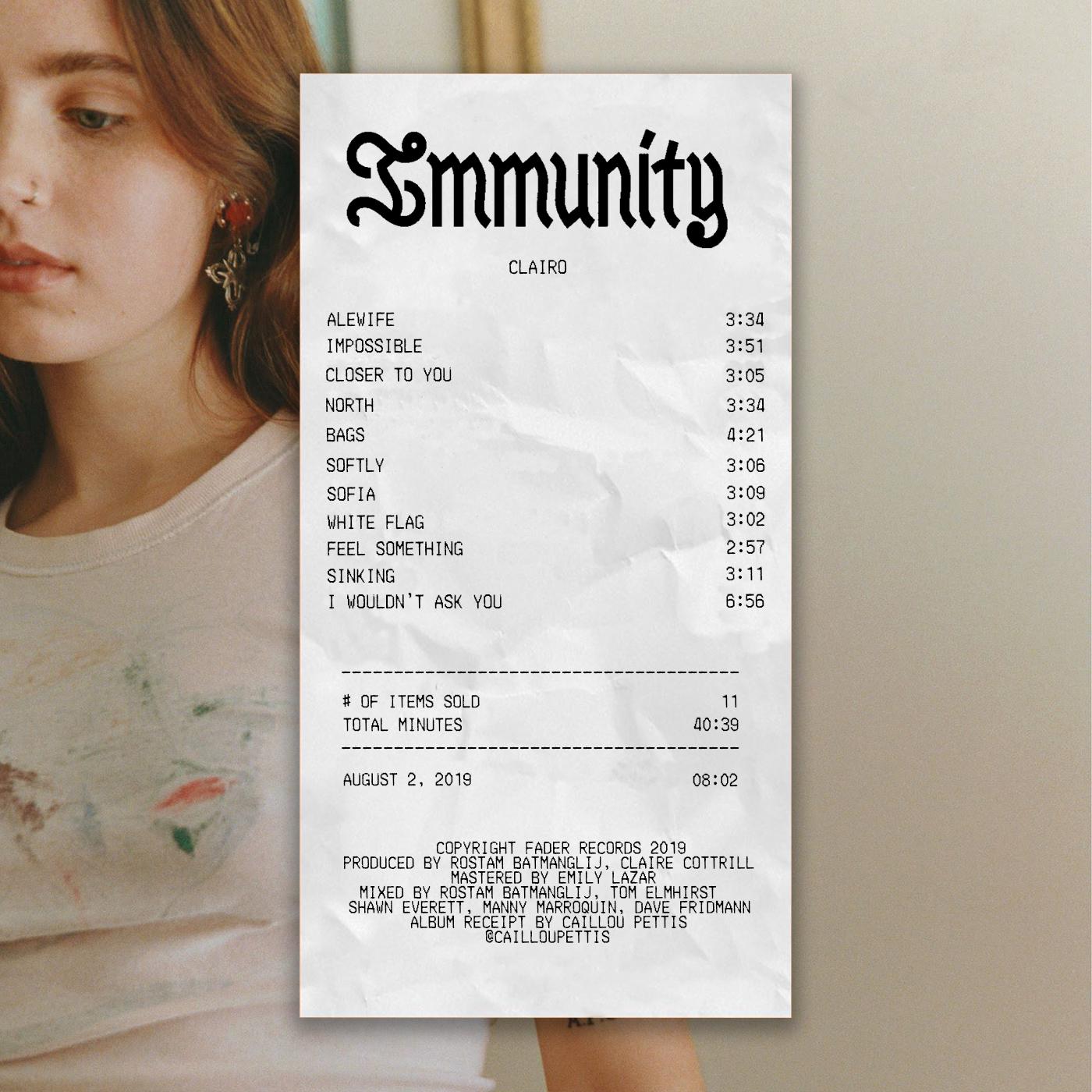 Immunity Album Receipt | Scrolller