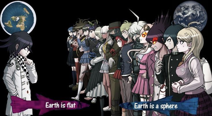 Imo, Kokichi would think that Earth is a square. | Scrolller