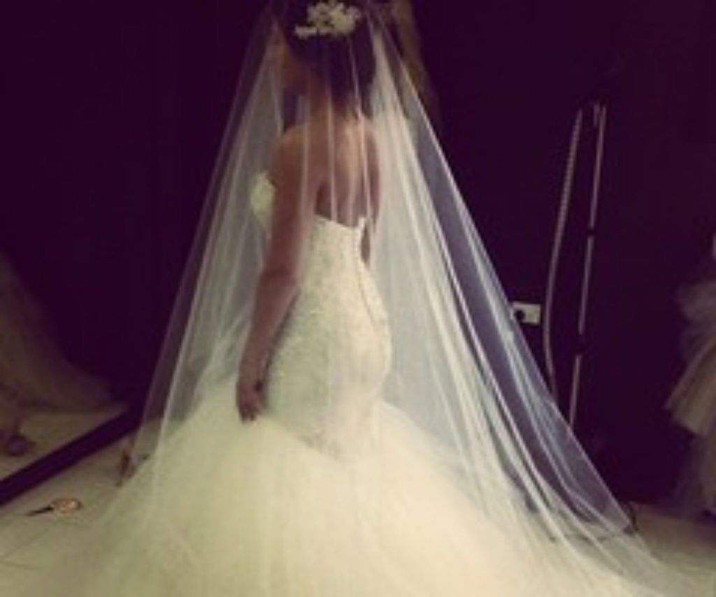 in her bridal dress | Scrolller
