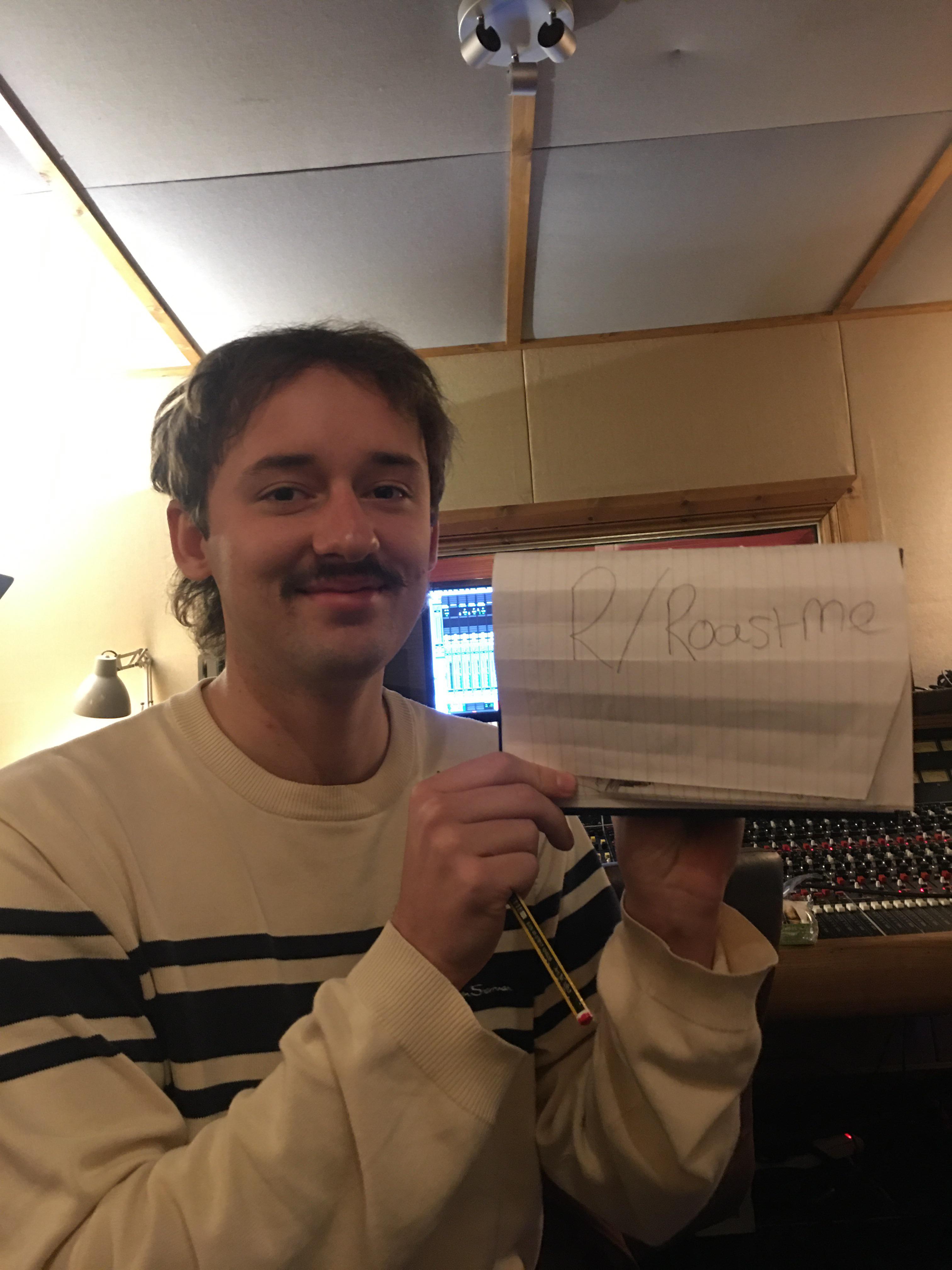 In the studio recording a debut album, roast away | Scrolller