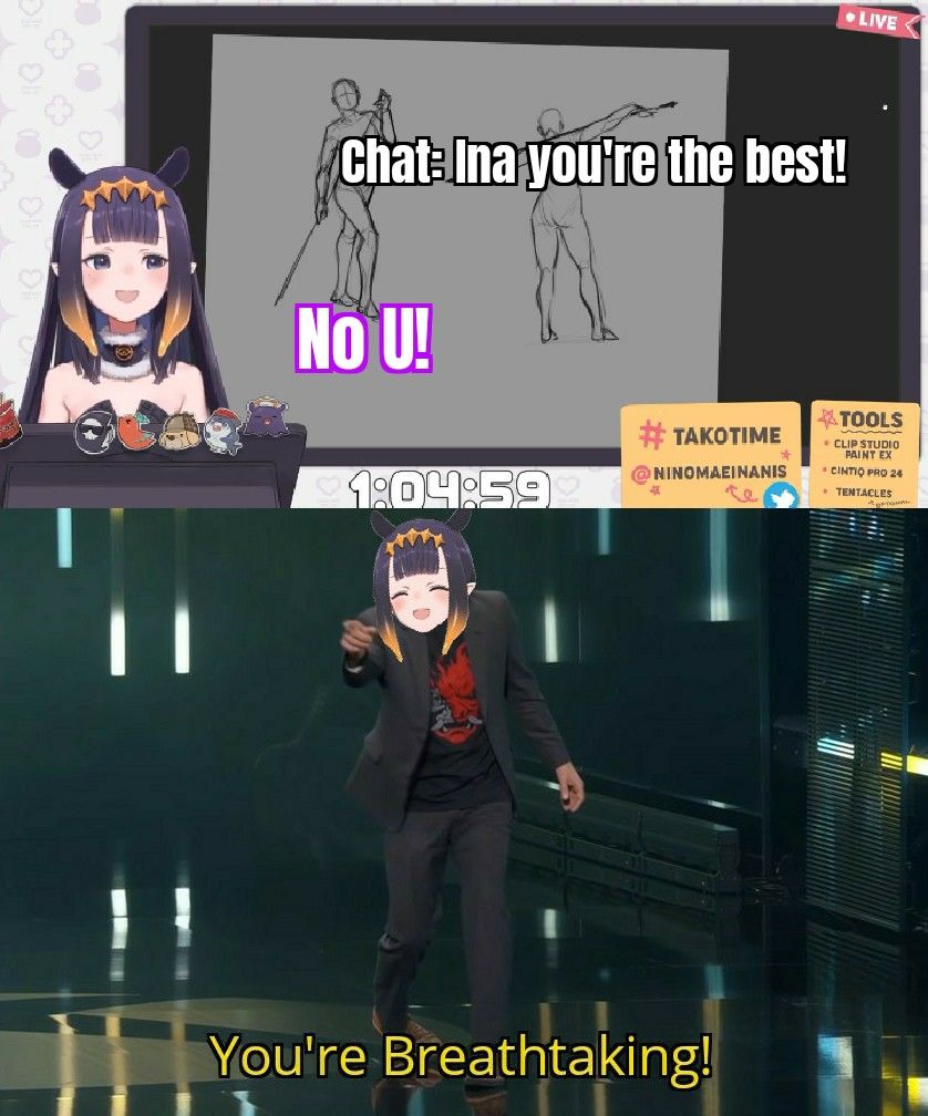 Ina pulled up the Uno Reverse Card | Scrolller