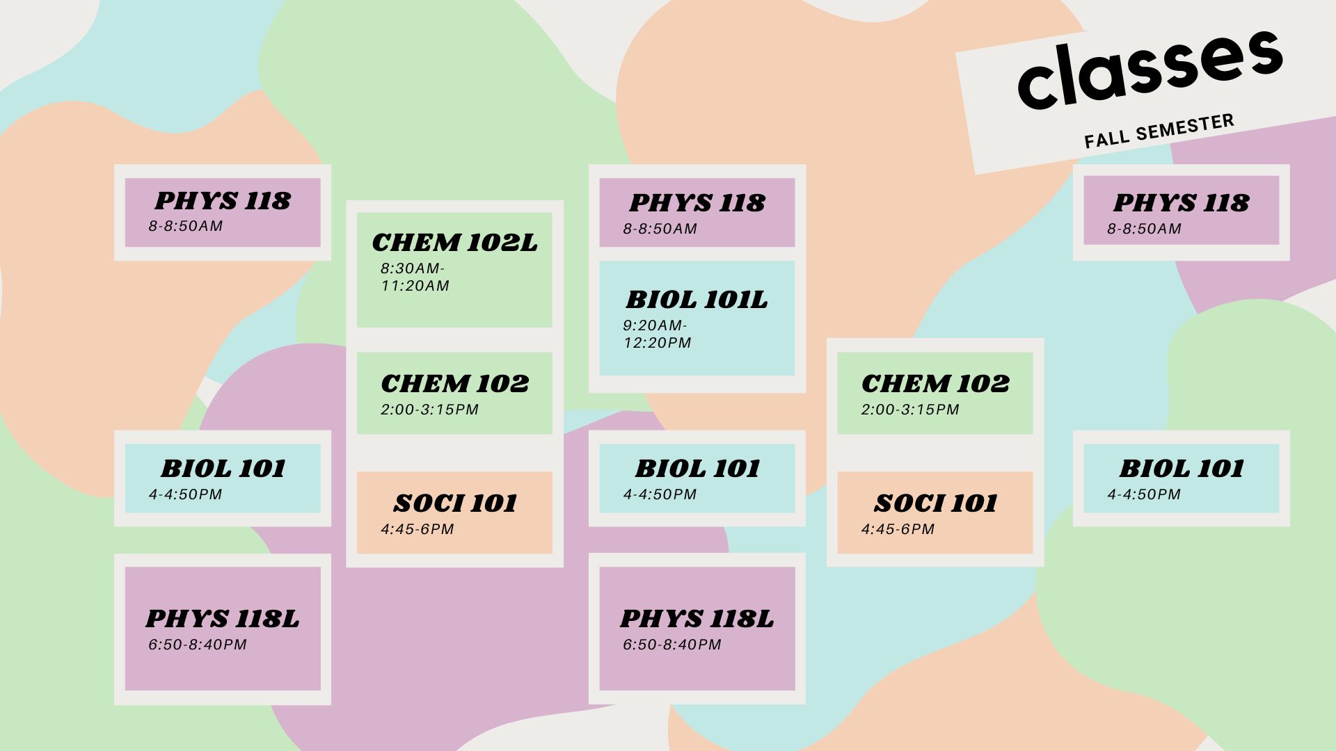 Incoming Freshman - Fall Semester Classes | Scrolller