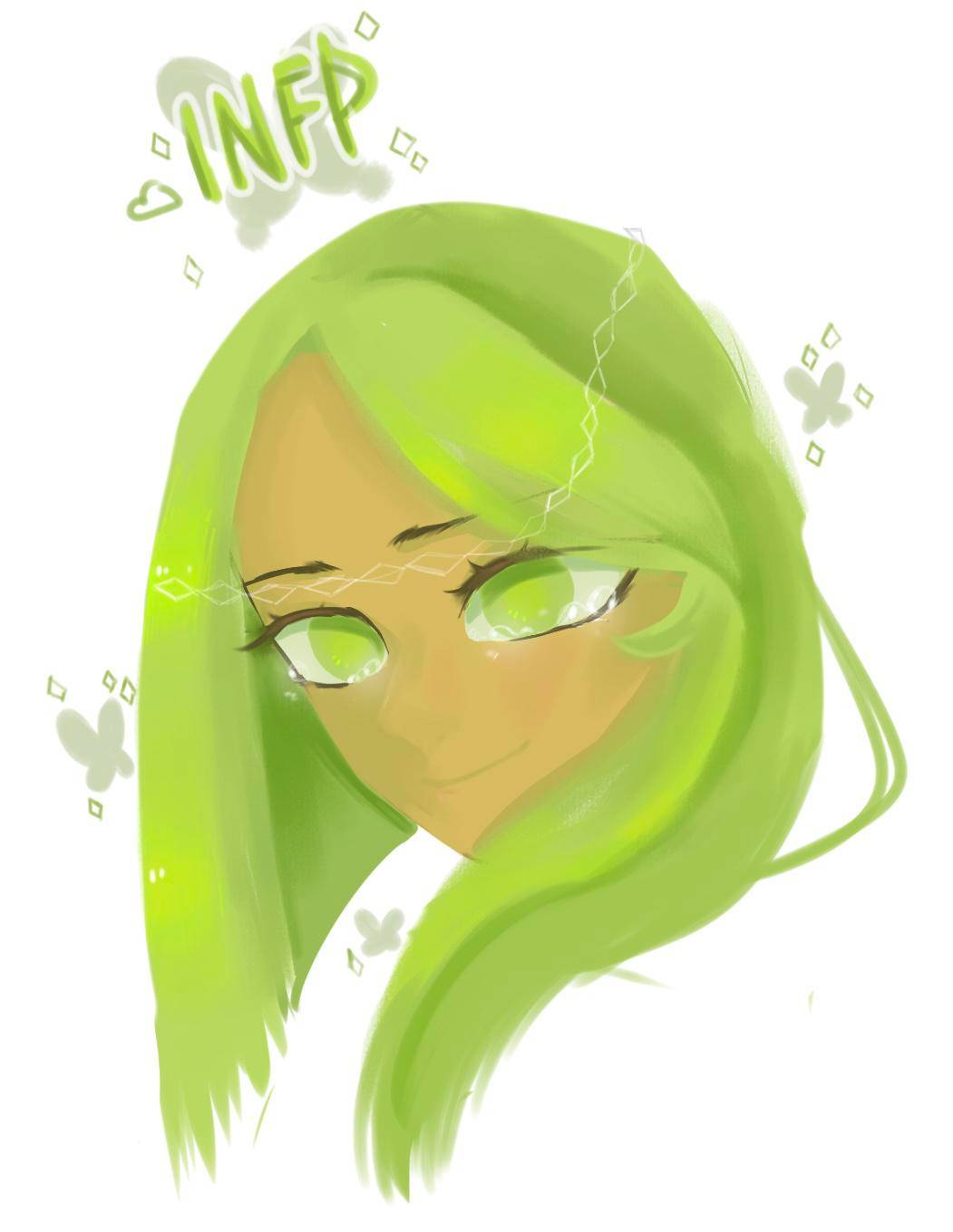 infp redraw 🤨 grass hair | Scrolller