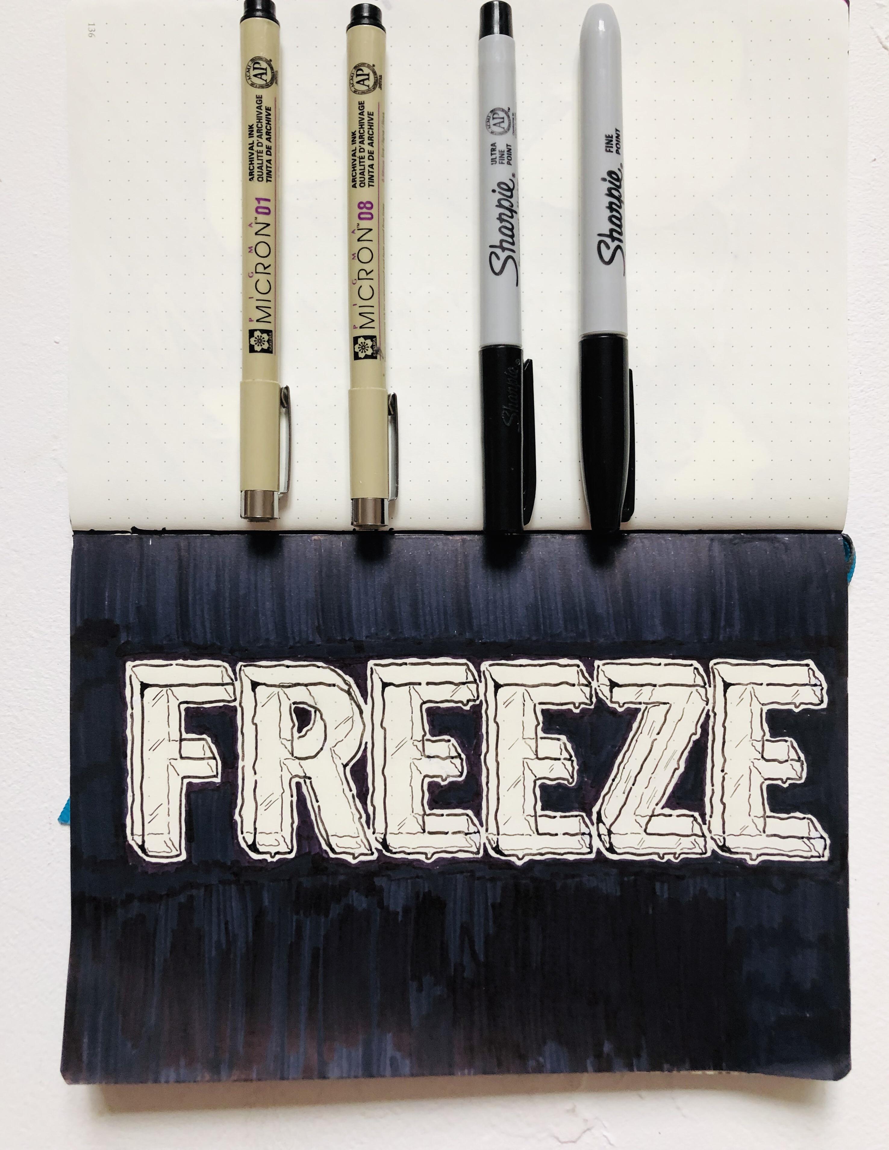 Inktober Day 4: Freeze. | Scrolller