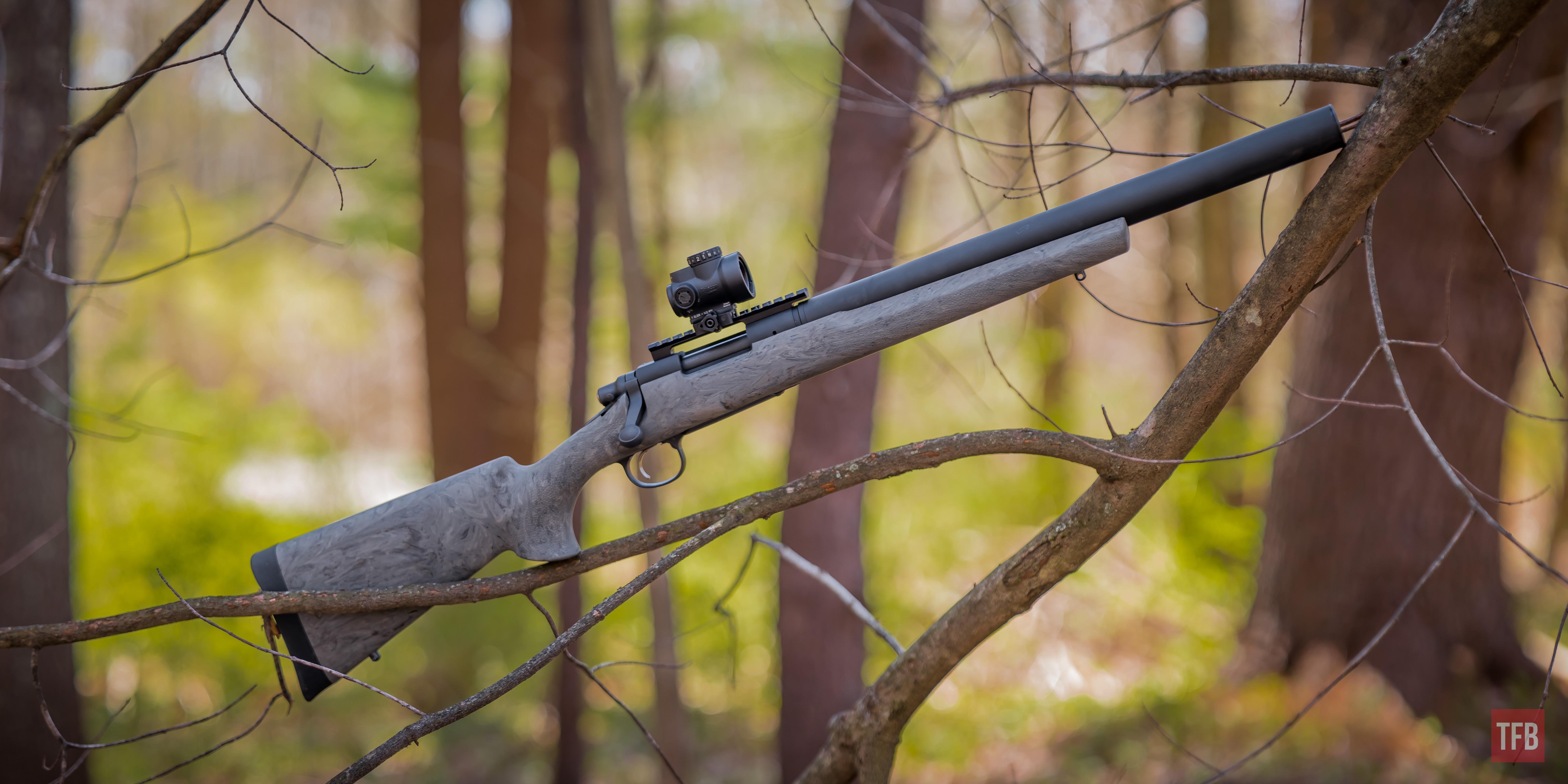Innovative Arms REM700 Integrally suppressed 300BLK bolt action. We quiet? Oh yeah, we quiet ...