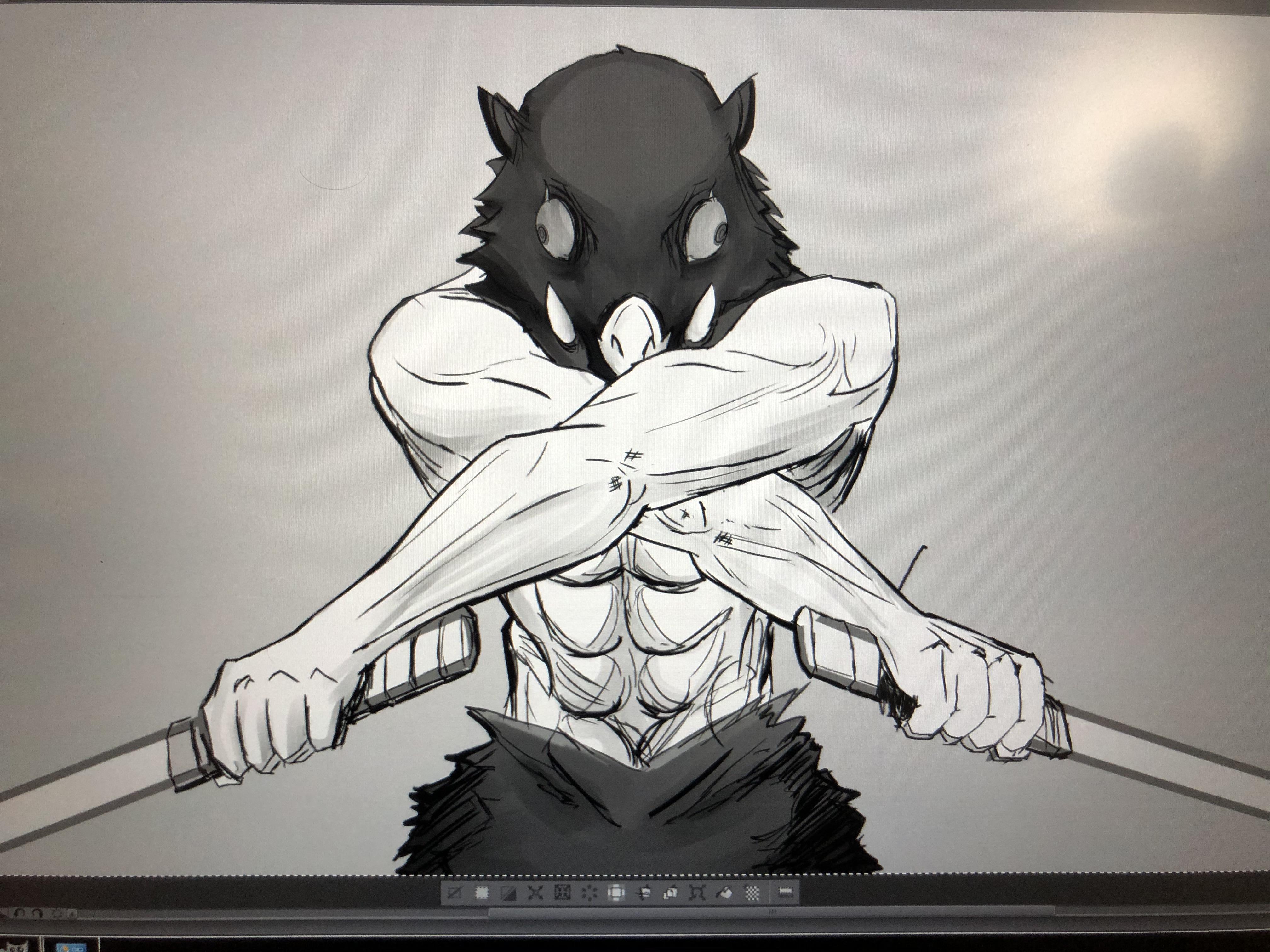 Inosuke wip | Scrolller