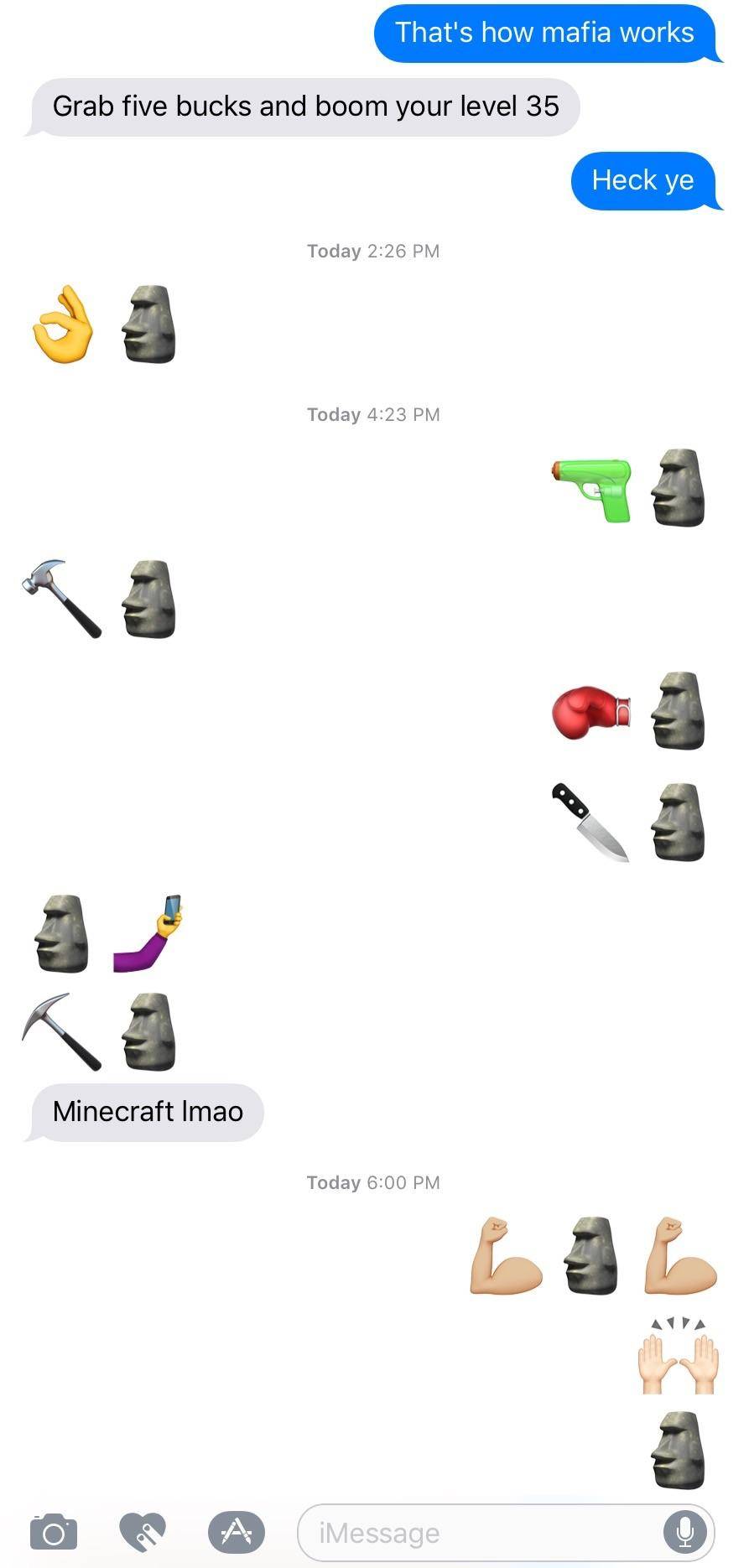 *insert Easter island head emoji here* | Scrolller