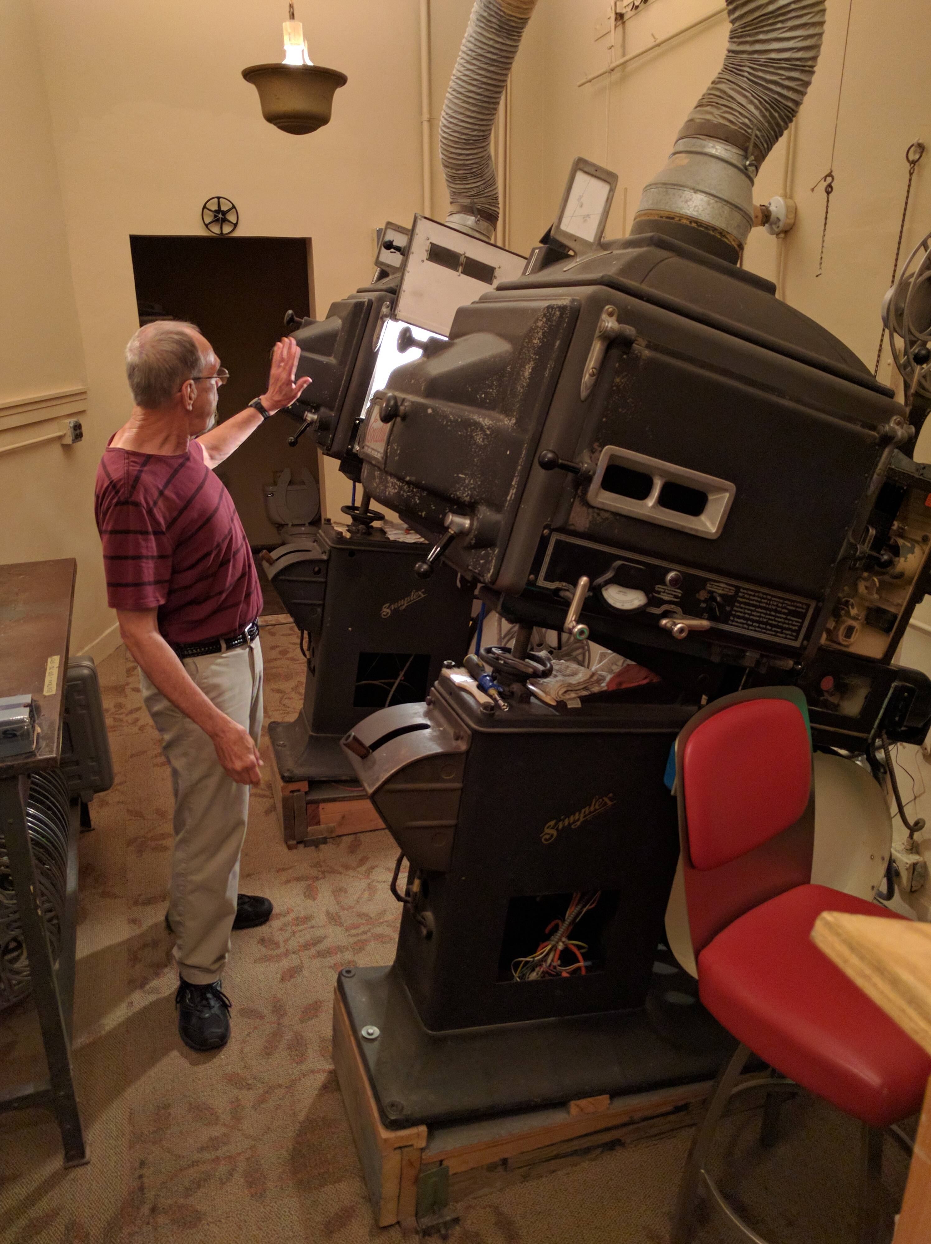 Inside the Orpheum Film Projector Booth | Scrolller