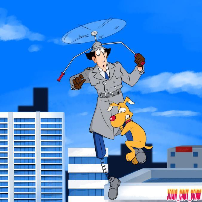Inspector Gadget and Brain by Jolin_cant_draw. | Scrolller