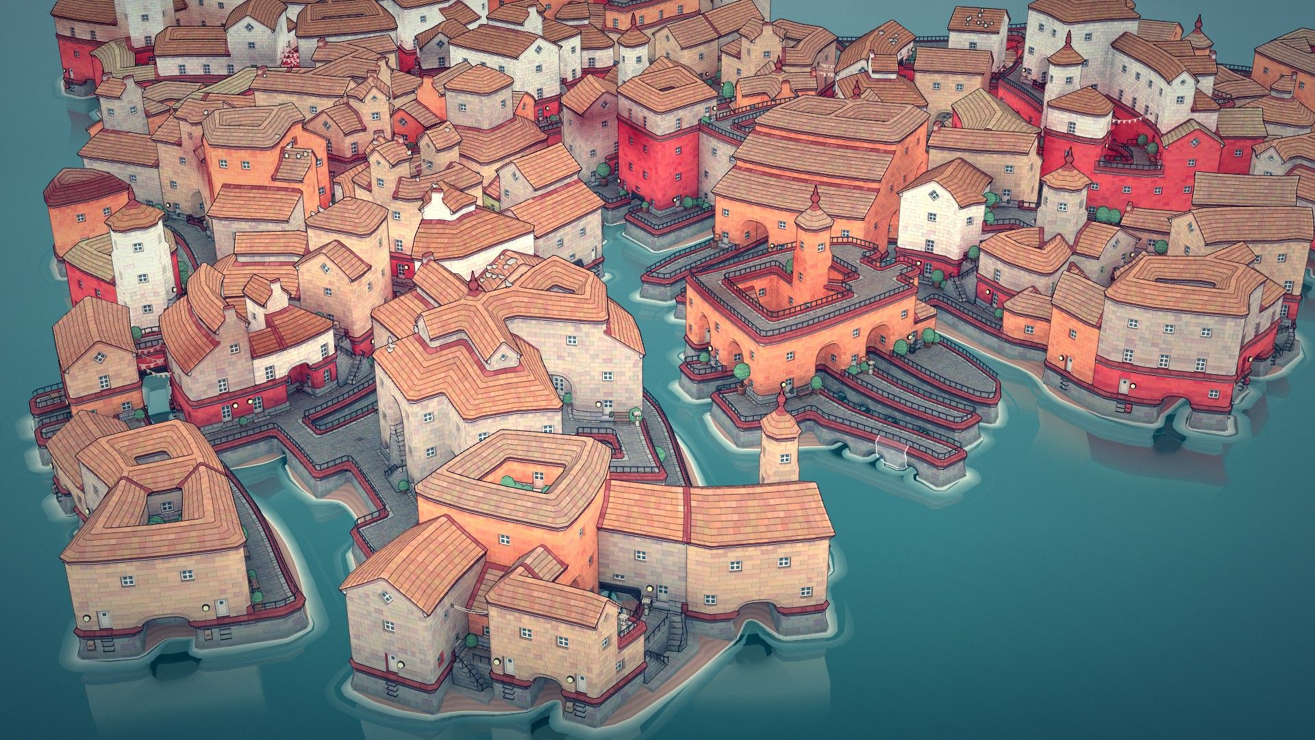 Inspired by Venice, I build a floating Mediterian city | Scrolller