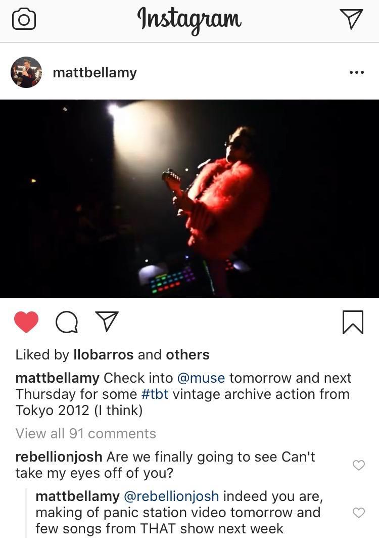 Instagram announcement from Matt! | Scrolller