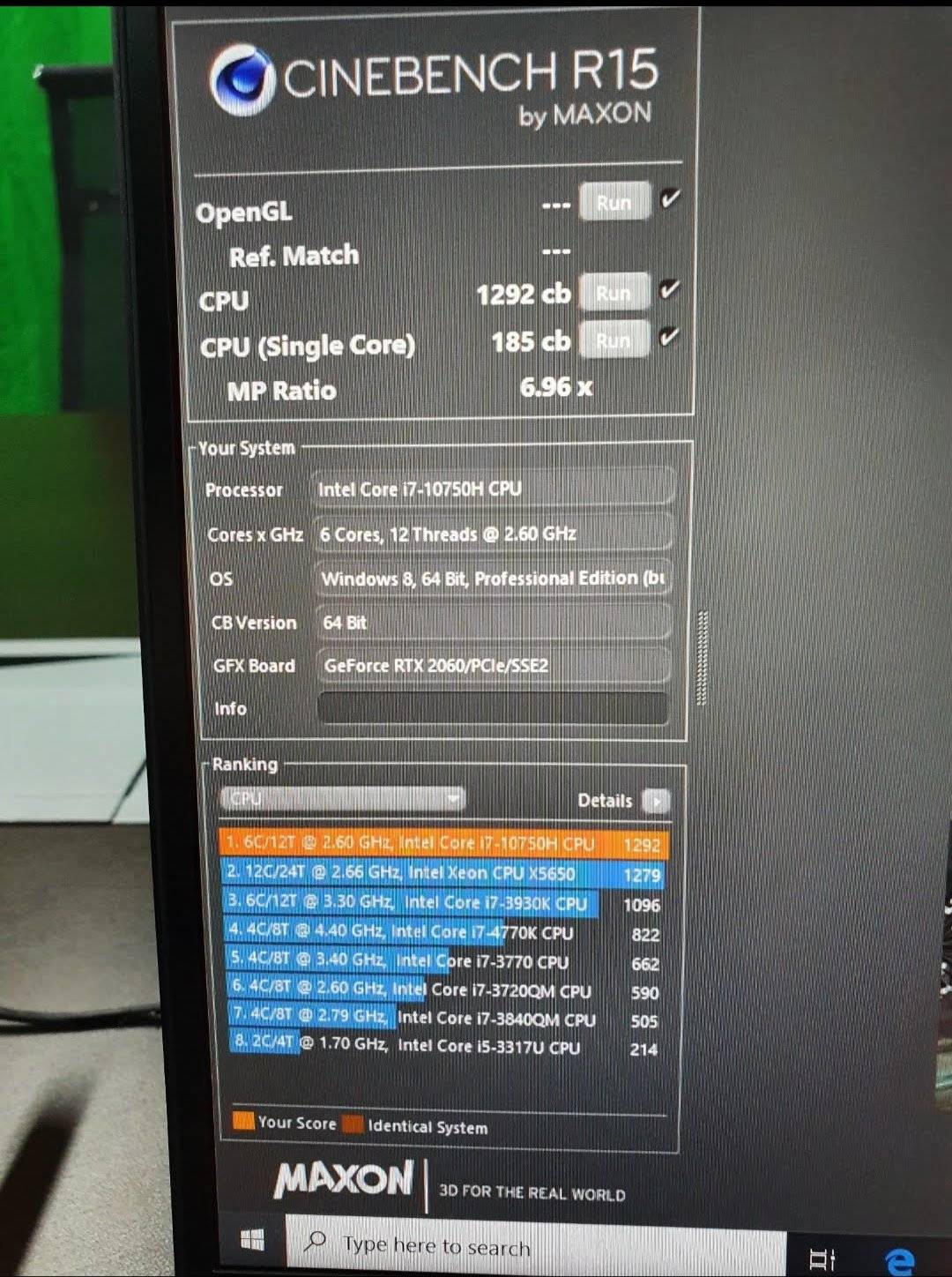 Intel Core i7-10750H Benchmark | Scrolller