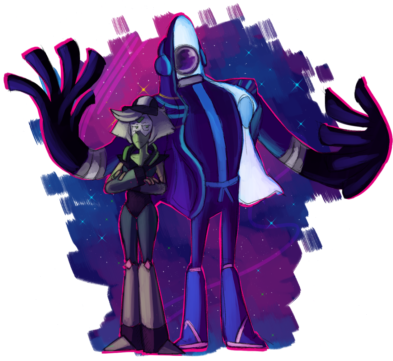 Introducing my aliens to each other (original fanart) | Scrolller