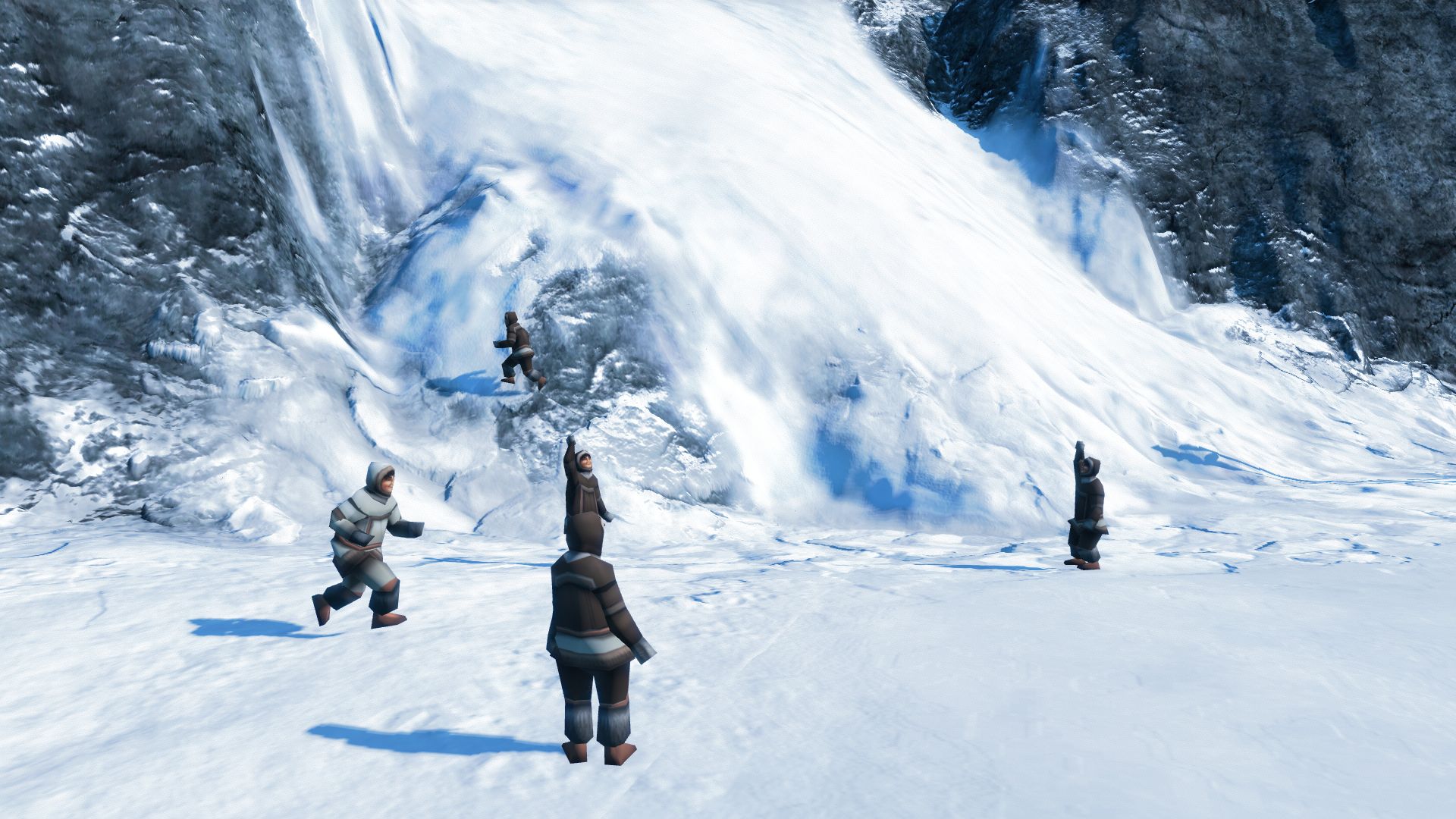 Inuit kids playing in fresh snow | Scrolller