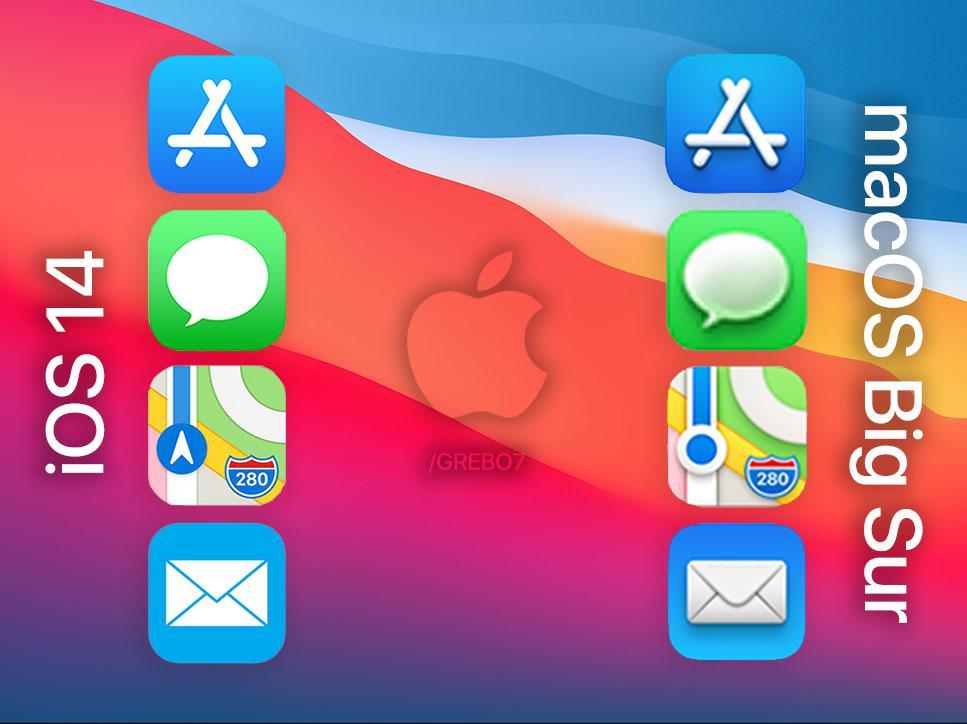 iOS 14 vs macOS BigSur Icon comparison | Scrolller