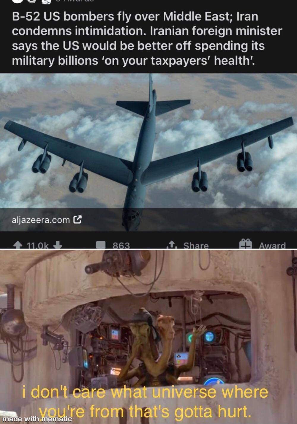 Iran throwing shade like bombs... | Scrolller