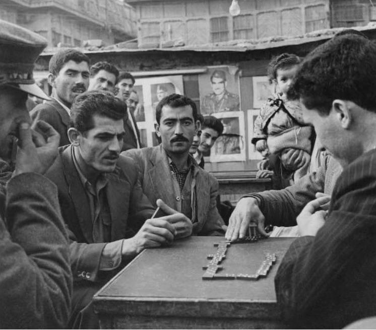 Iraqi men playing dominoes in the 60s | Scrolller