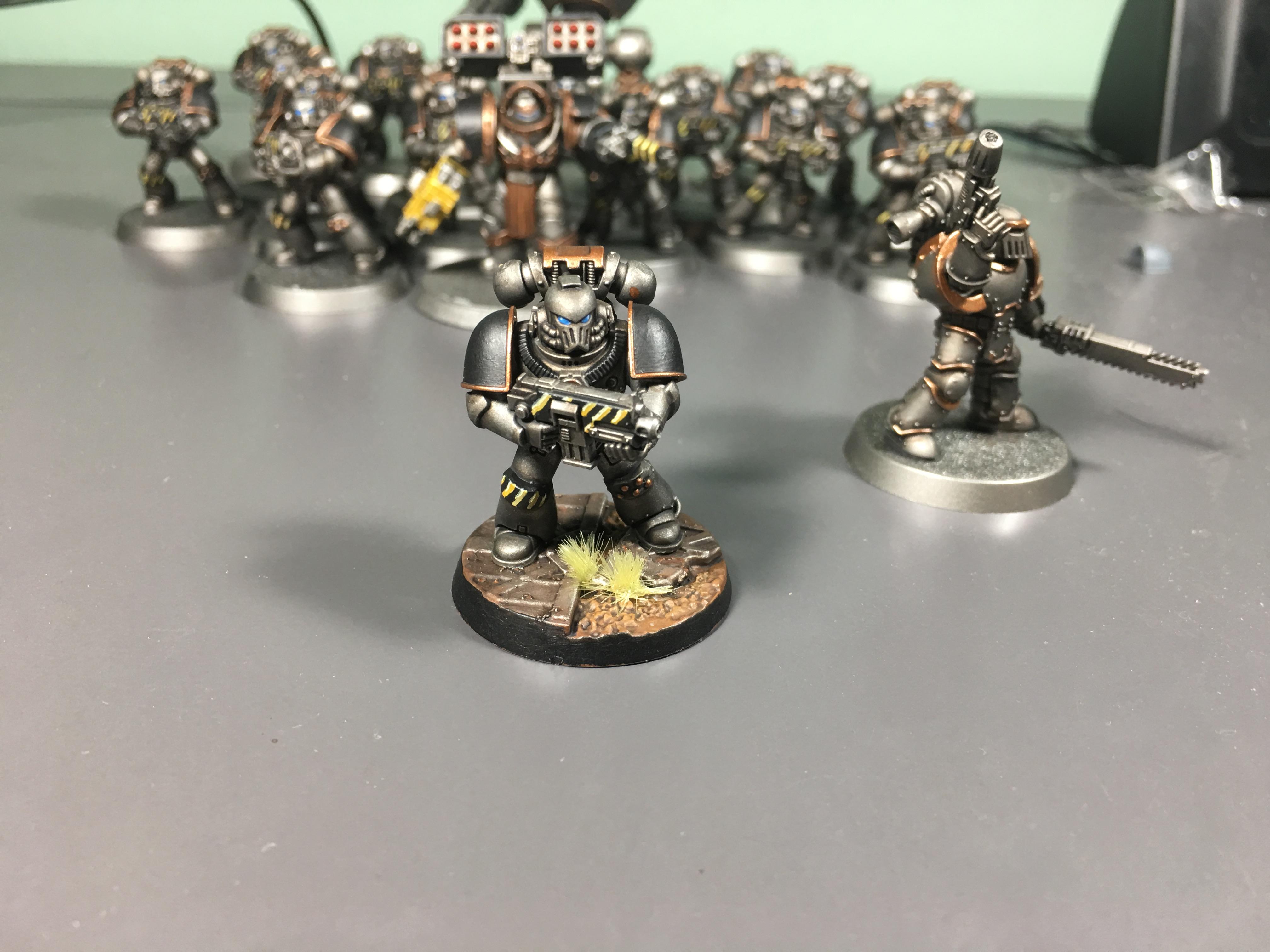 Iron Warriors 30k Marine. First one completed. | Scrolller