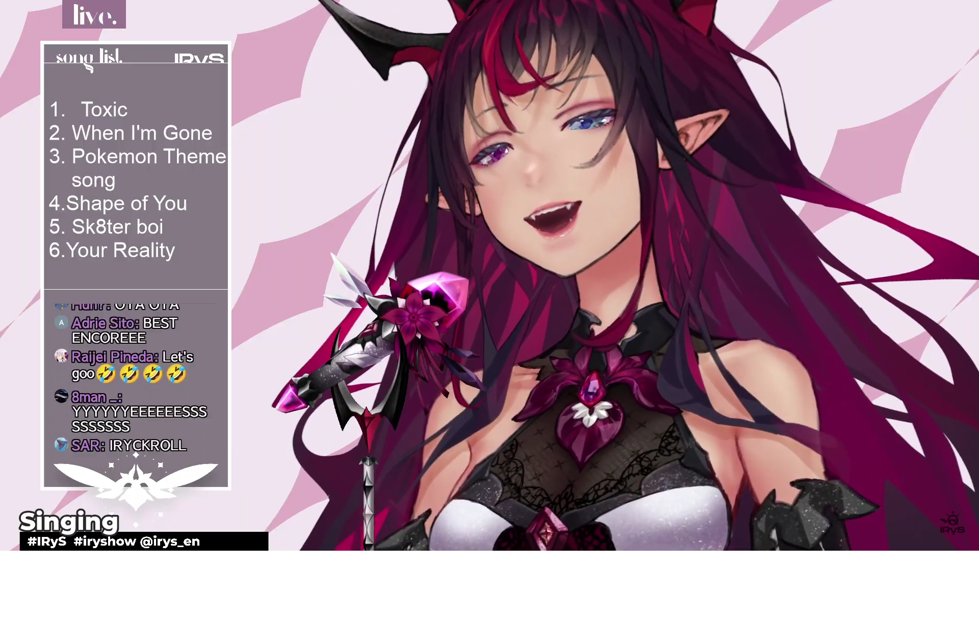 IRyS rickrolled chat! | Scrolller