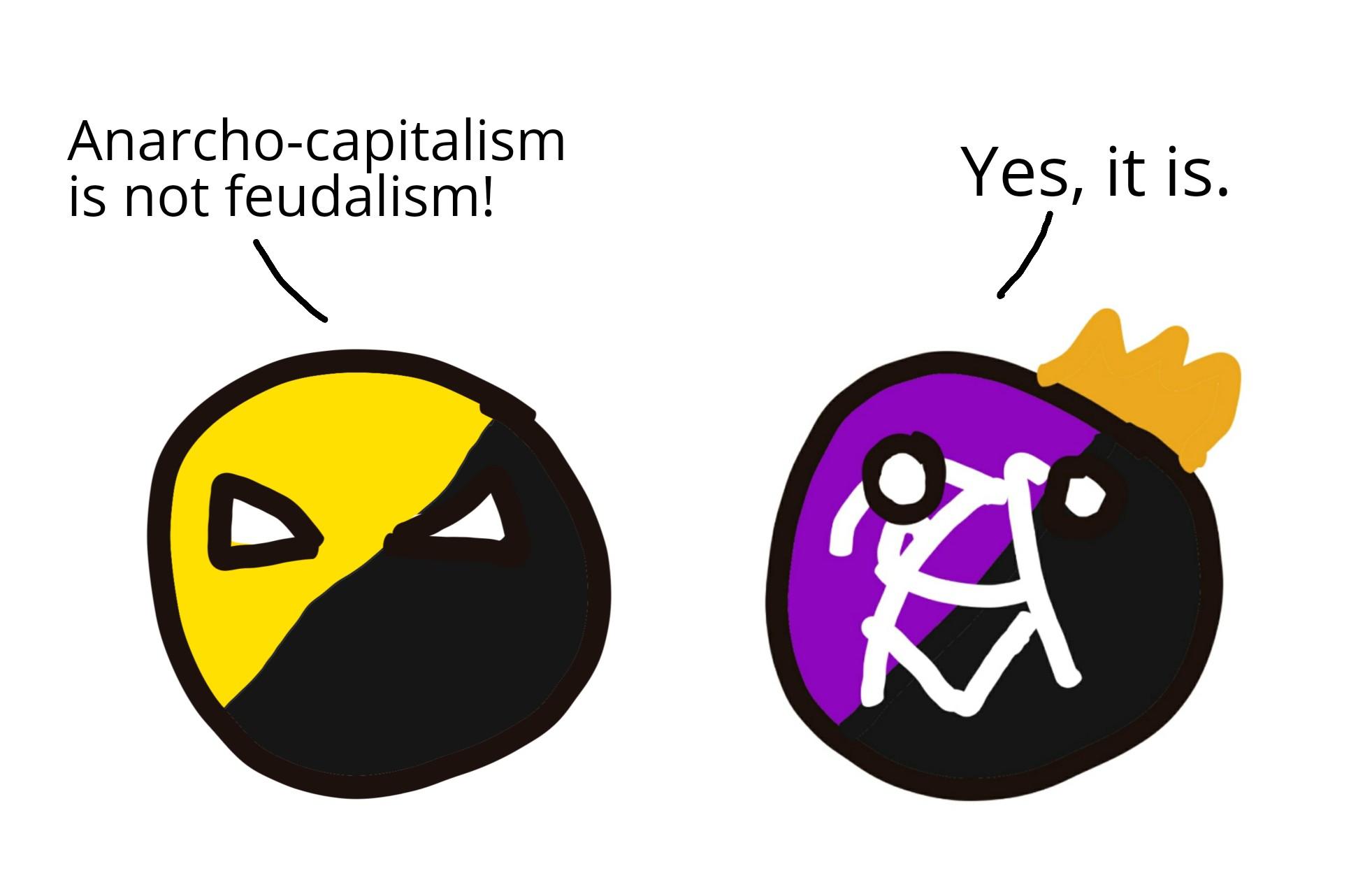 Is anarcho-capitalism feudalism? | Scrolller