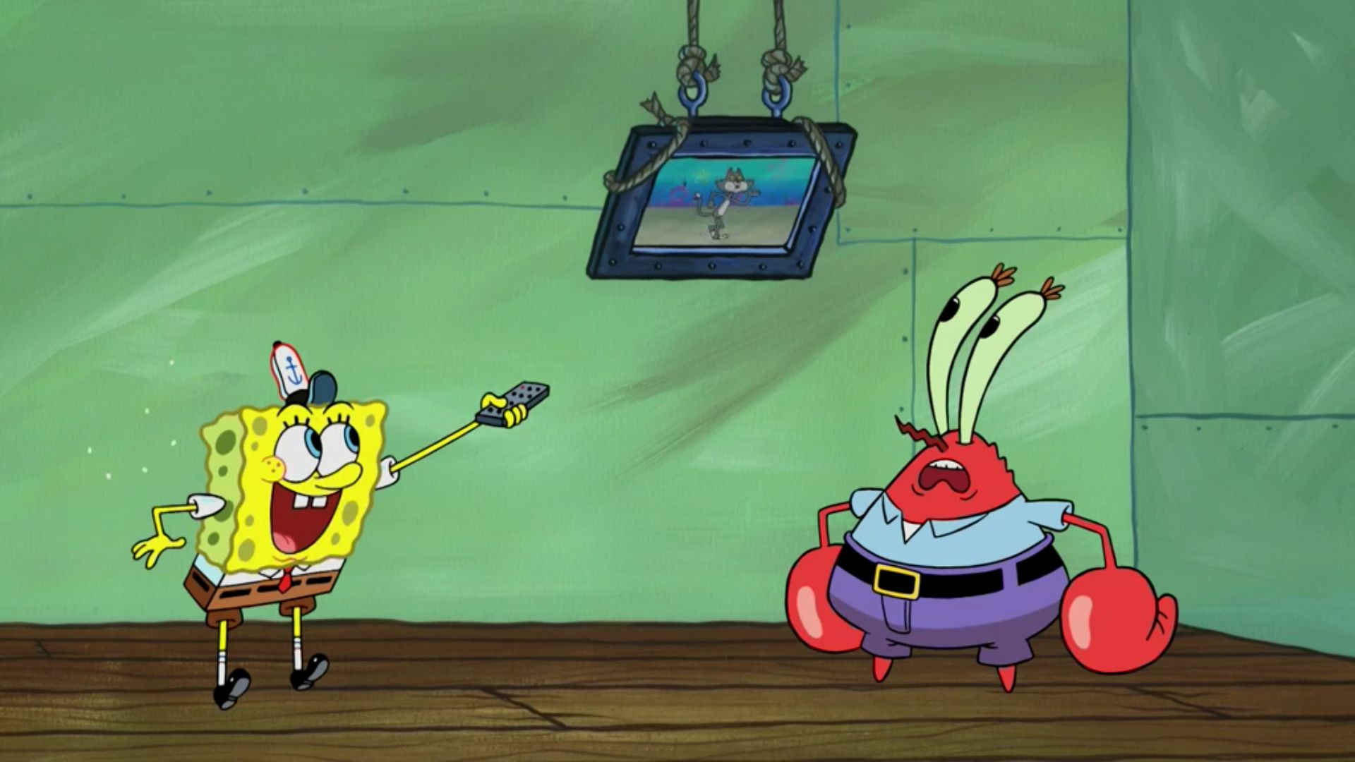 Is the TV at the Krusty Krab too high? | Scrolller